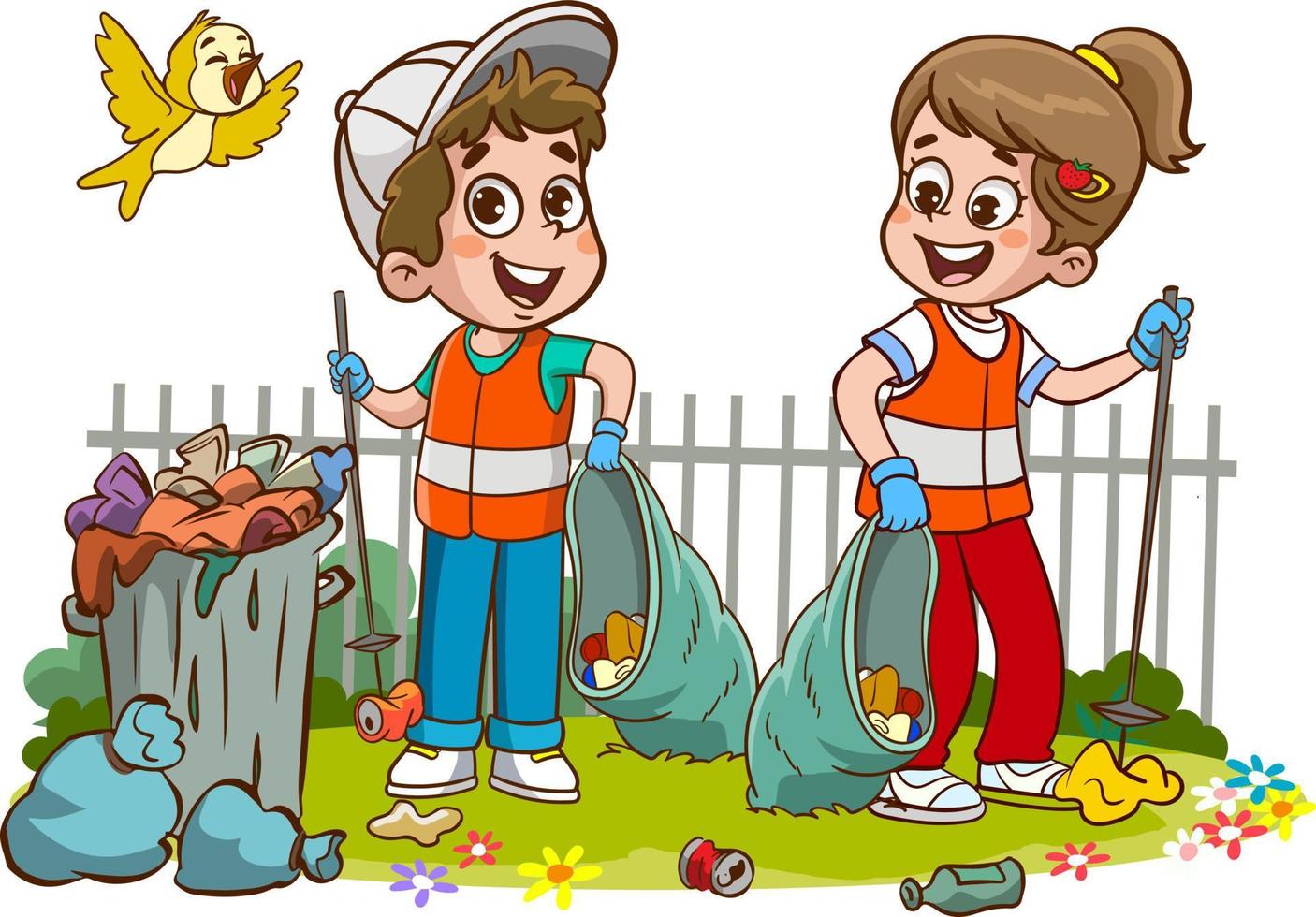Kids Cleaning The Environment Clipart Kids Cleaning The Environment Clipart
