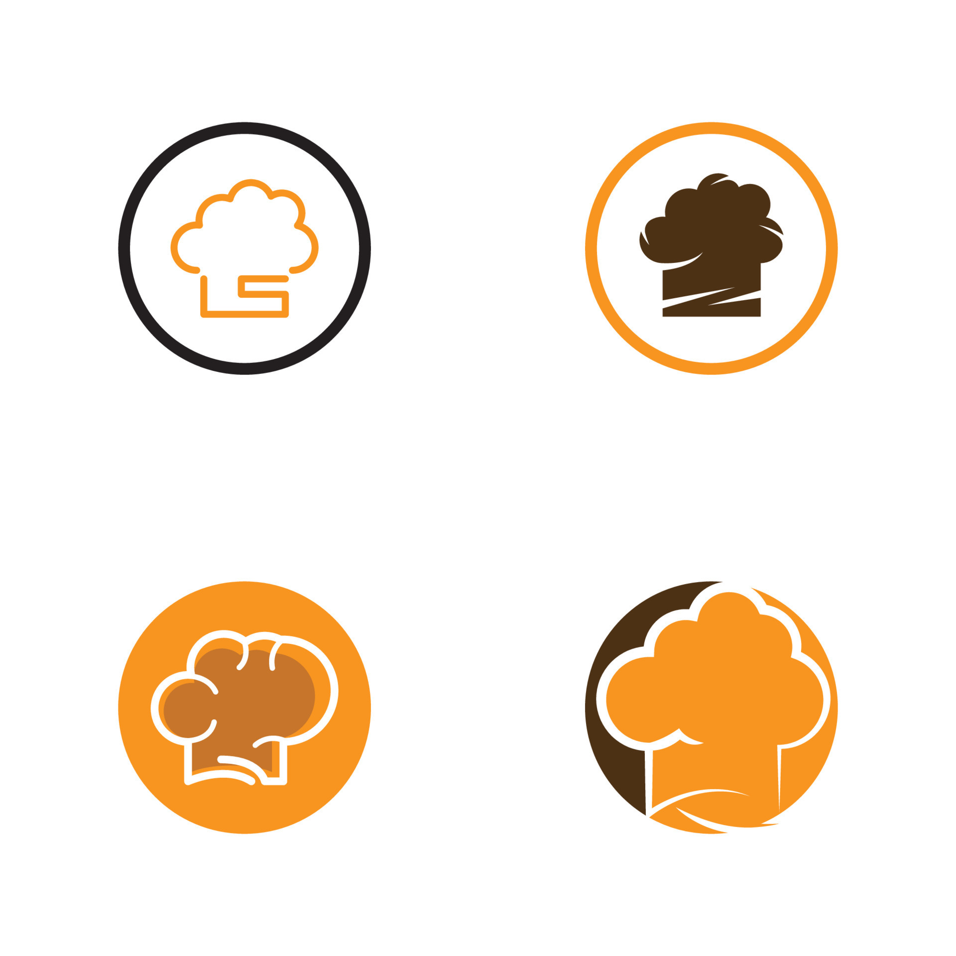 chef hat logo design with vector illustration template 21873627 Vector ...