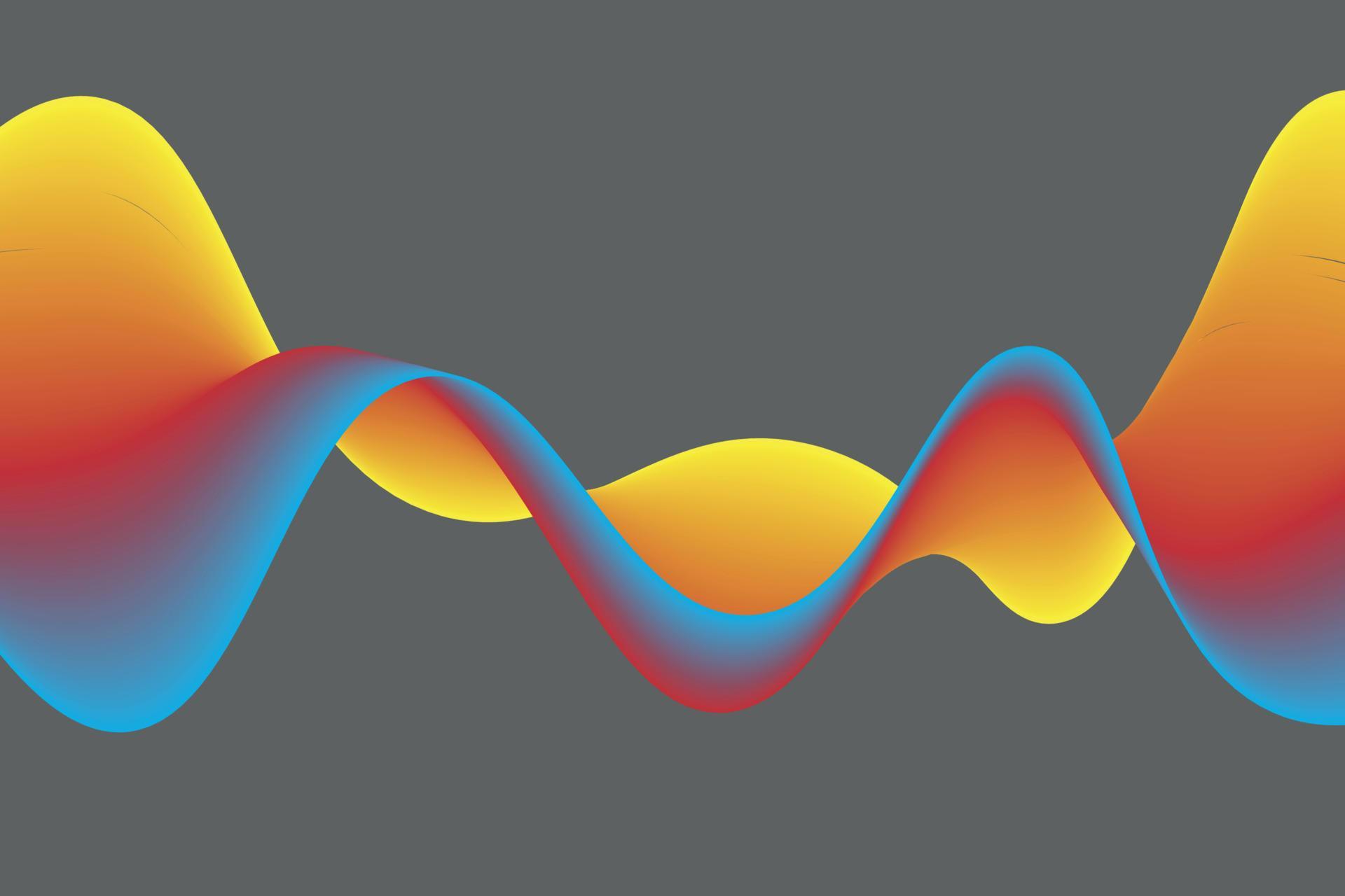 Colorful Gradient Wave Line Fluid Abstract Background Suitable For Landing Page And Computer