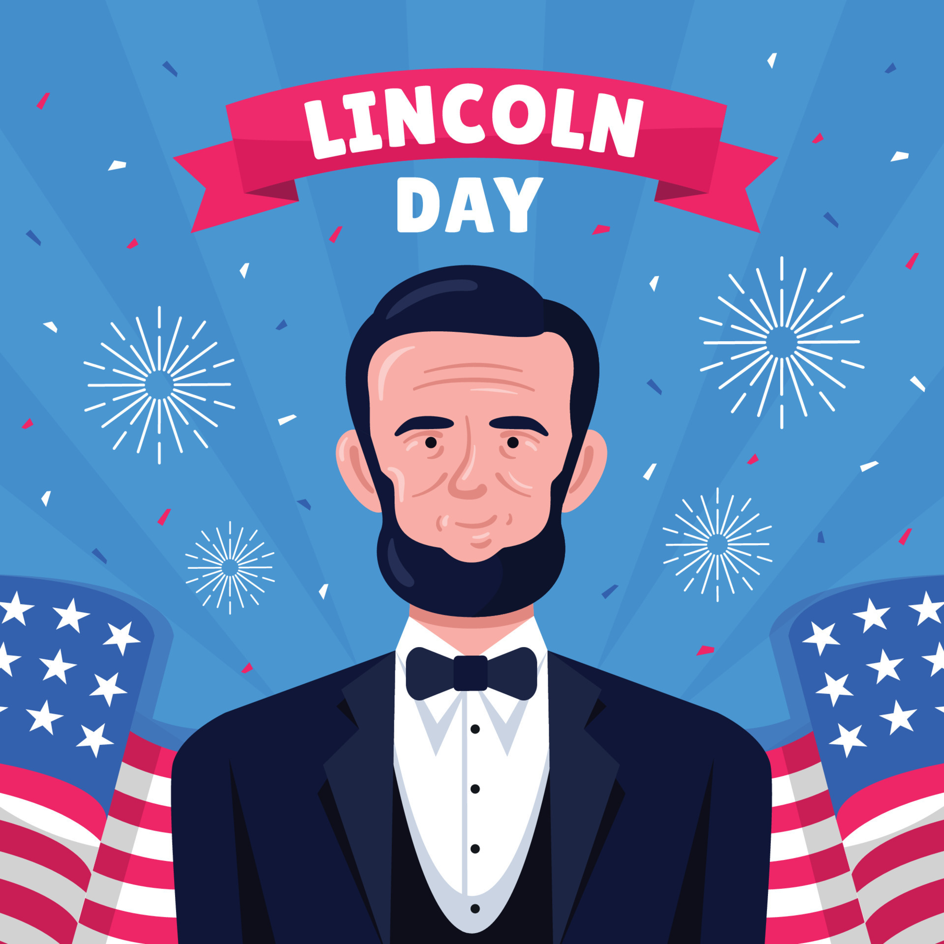 Lincoln Birthday Concept 21879131 Vector Art at Vecteezy Lincoln Birthday Concept 21879131 Vector Art at Vecteezy