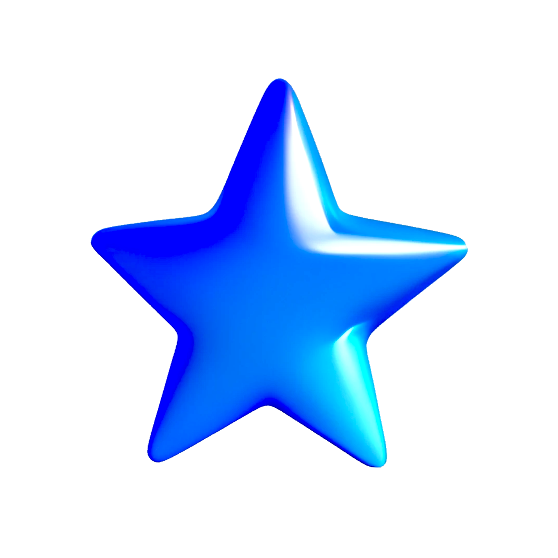 Blue 3d Star 21879172 Png