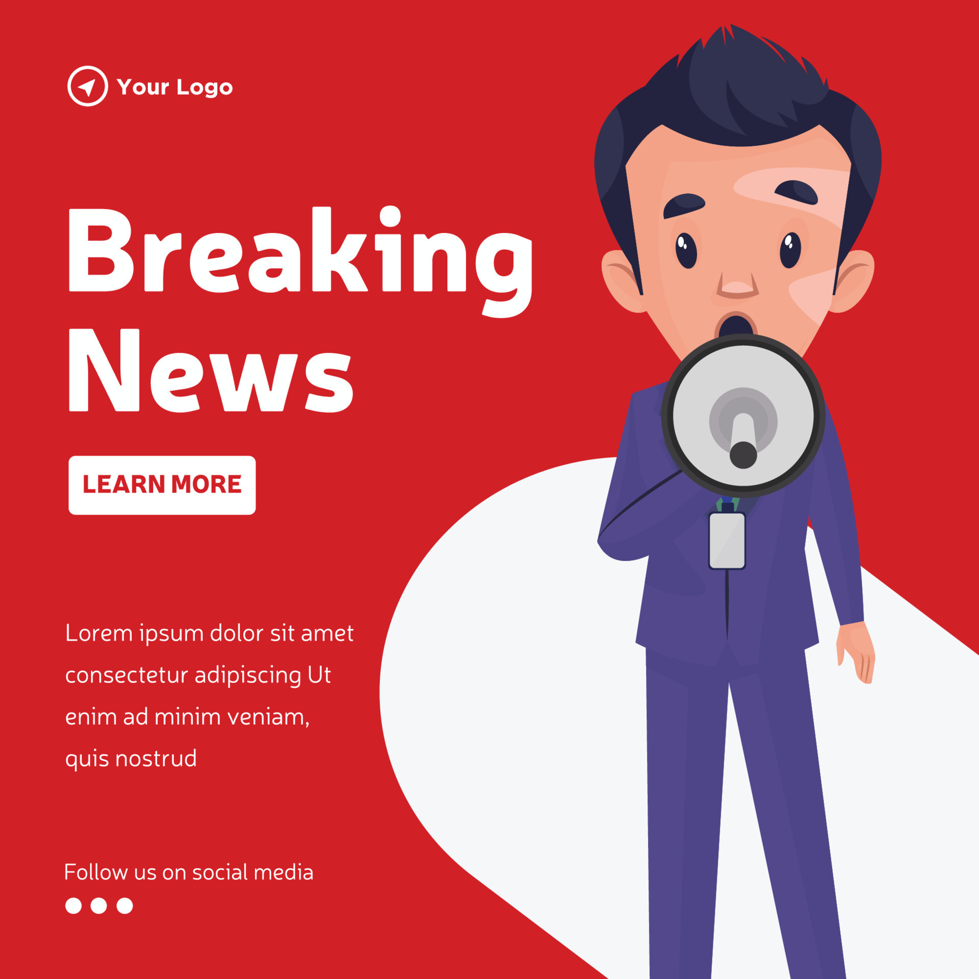 Banner Design Of Breaking News Template 21879555 Vector Art At Vecteezy Banner Design Of Breaking News Template 21879555 Vector Art At Vecteezy