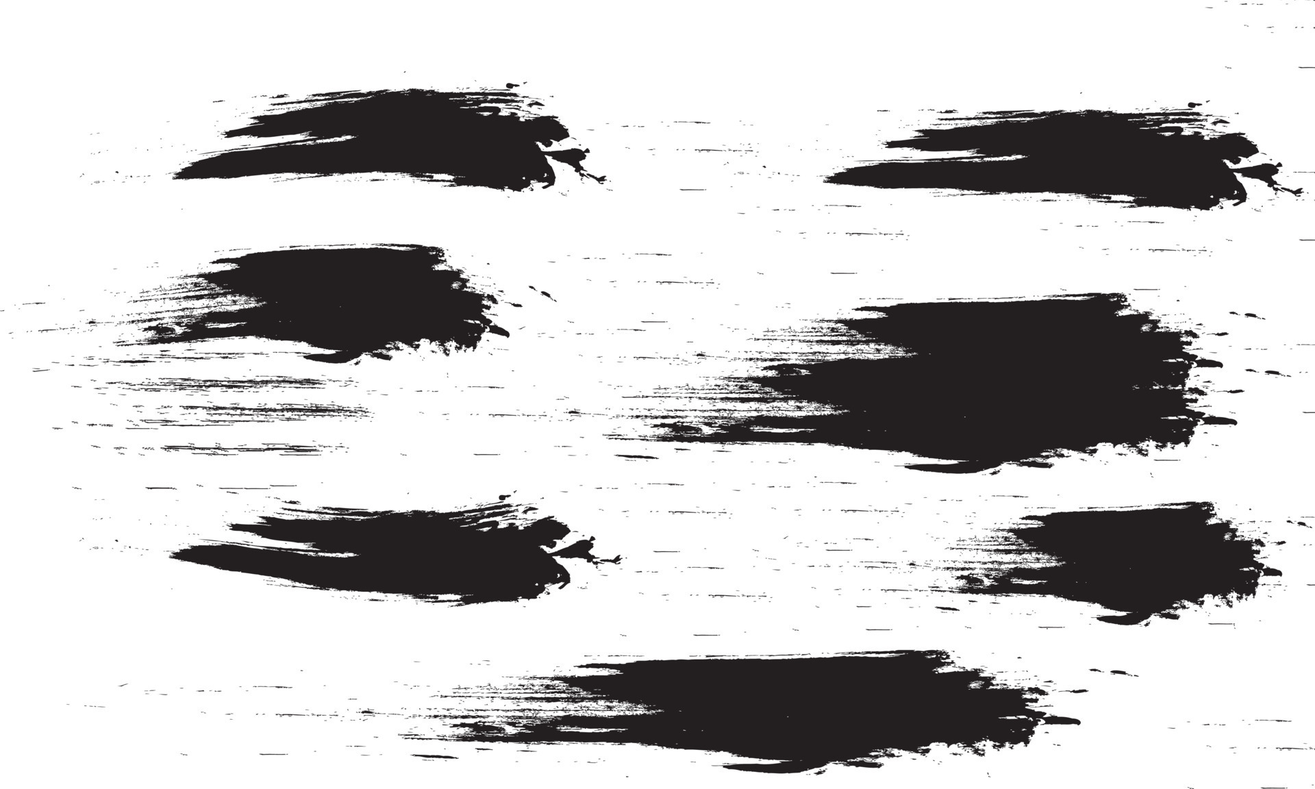 Vector set of artistic grunge brush strokes, and brushes. creative ...