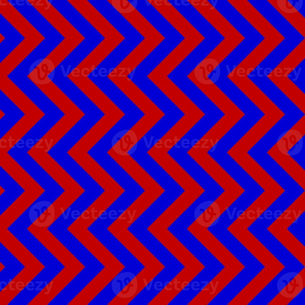 Blue And Red Chevron Pattern