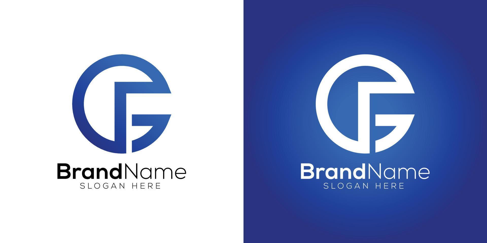 Modern trendy letter G F logo design template 21886107 Vector Art at ... Modern trendy letter G F logo design template 21886107 Vector Art at ...
