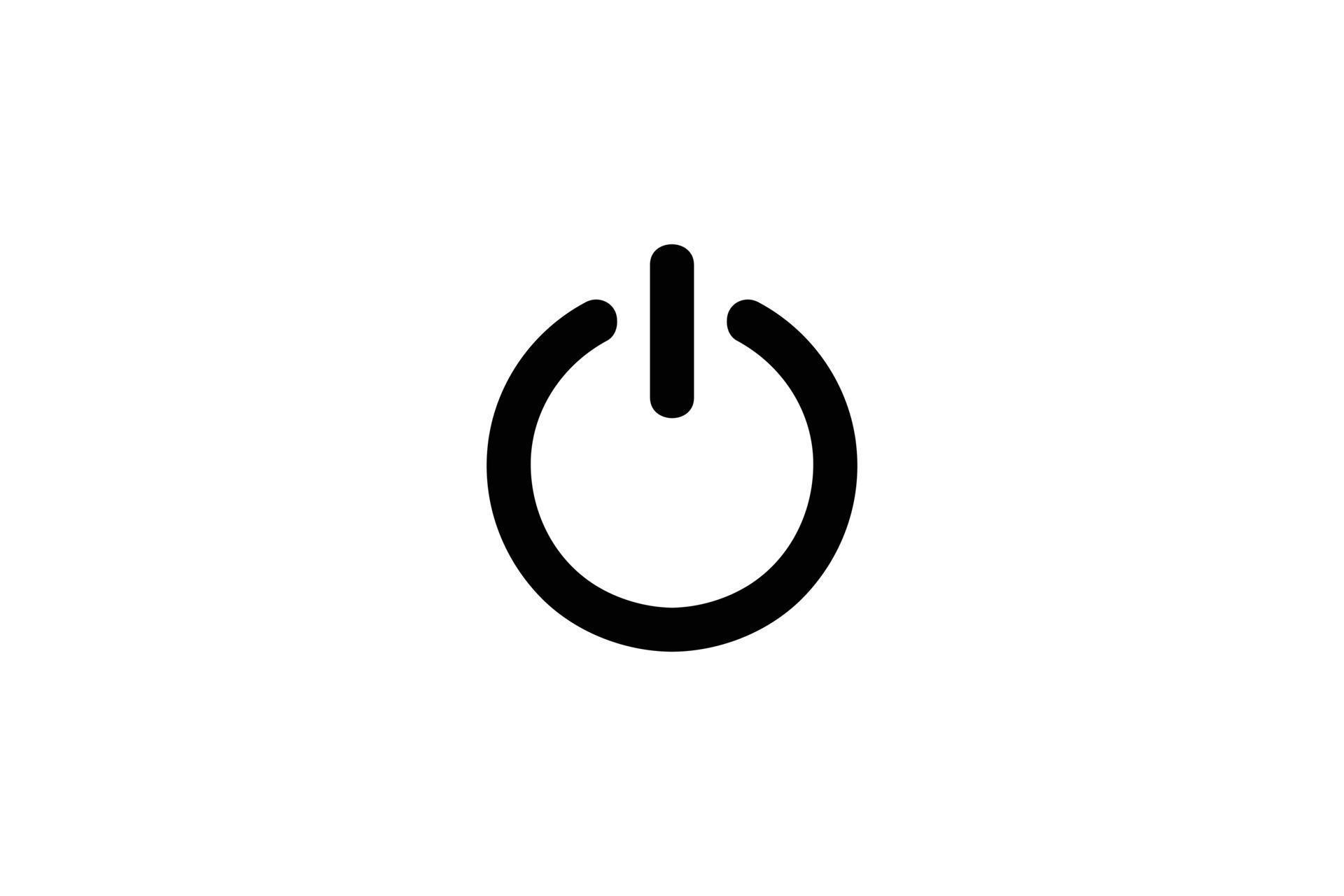 Simple power button icon design template 21886170 Vector Art at Vecteezy Simple power button icon design template 21886170 Vector Art at Vecteezy