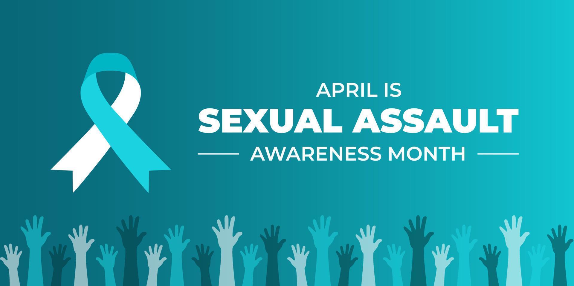 Sexual Assault Awareness Month Background Or Banner Design Template