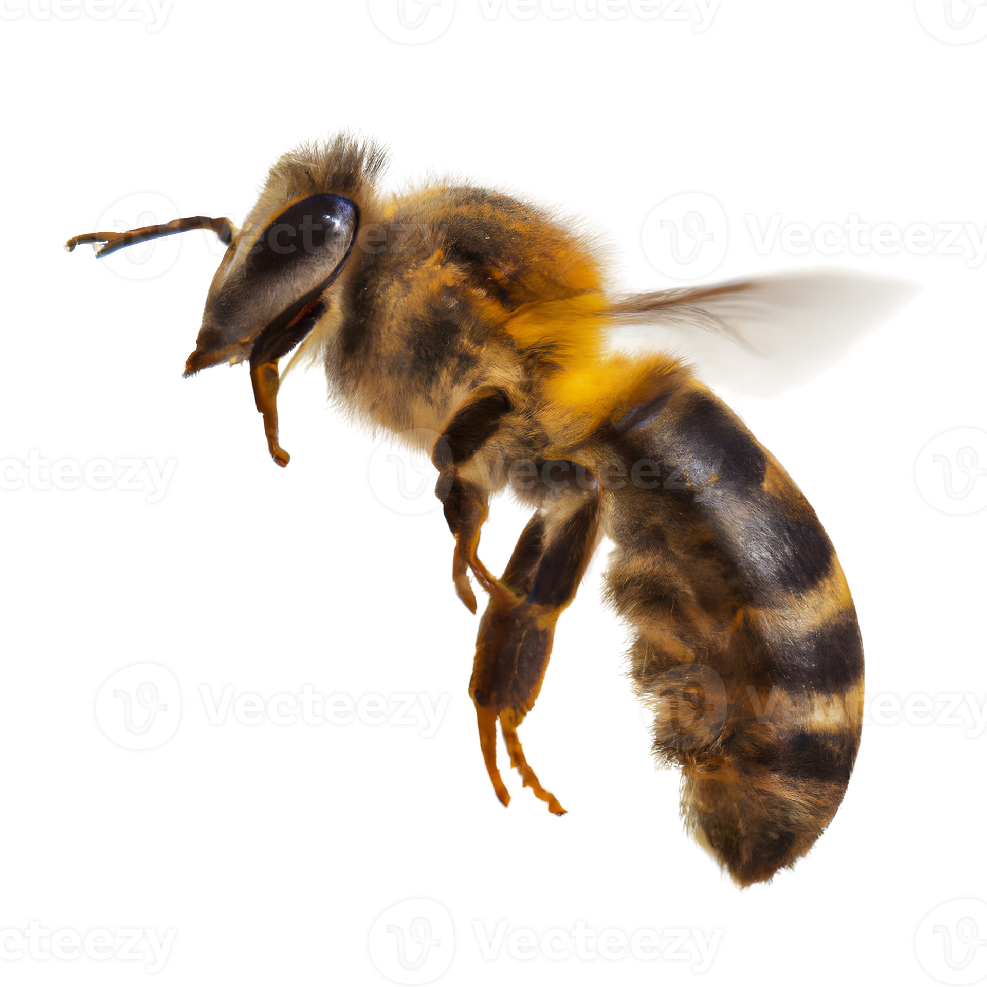 close up of bee flying. 21888200 PNG