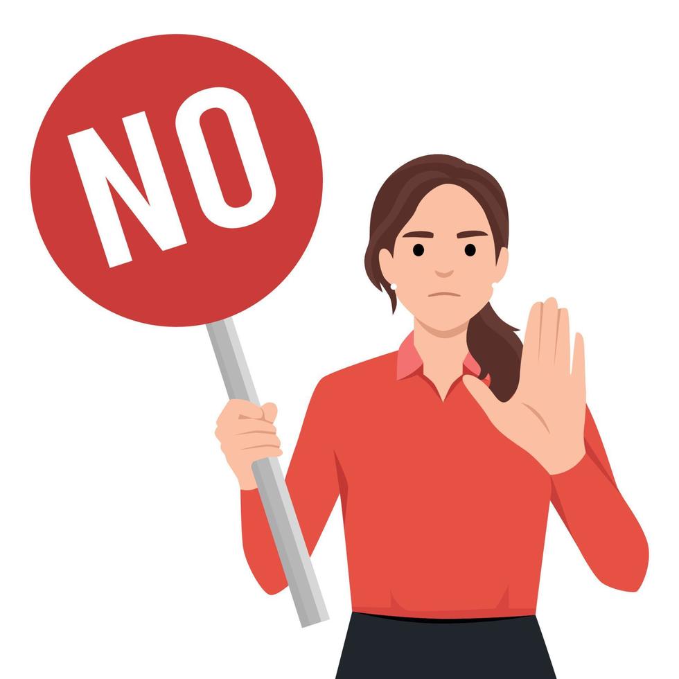 Person Saying No Clipart