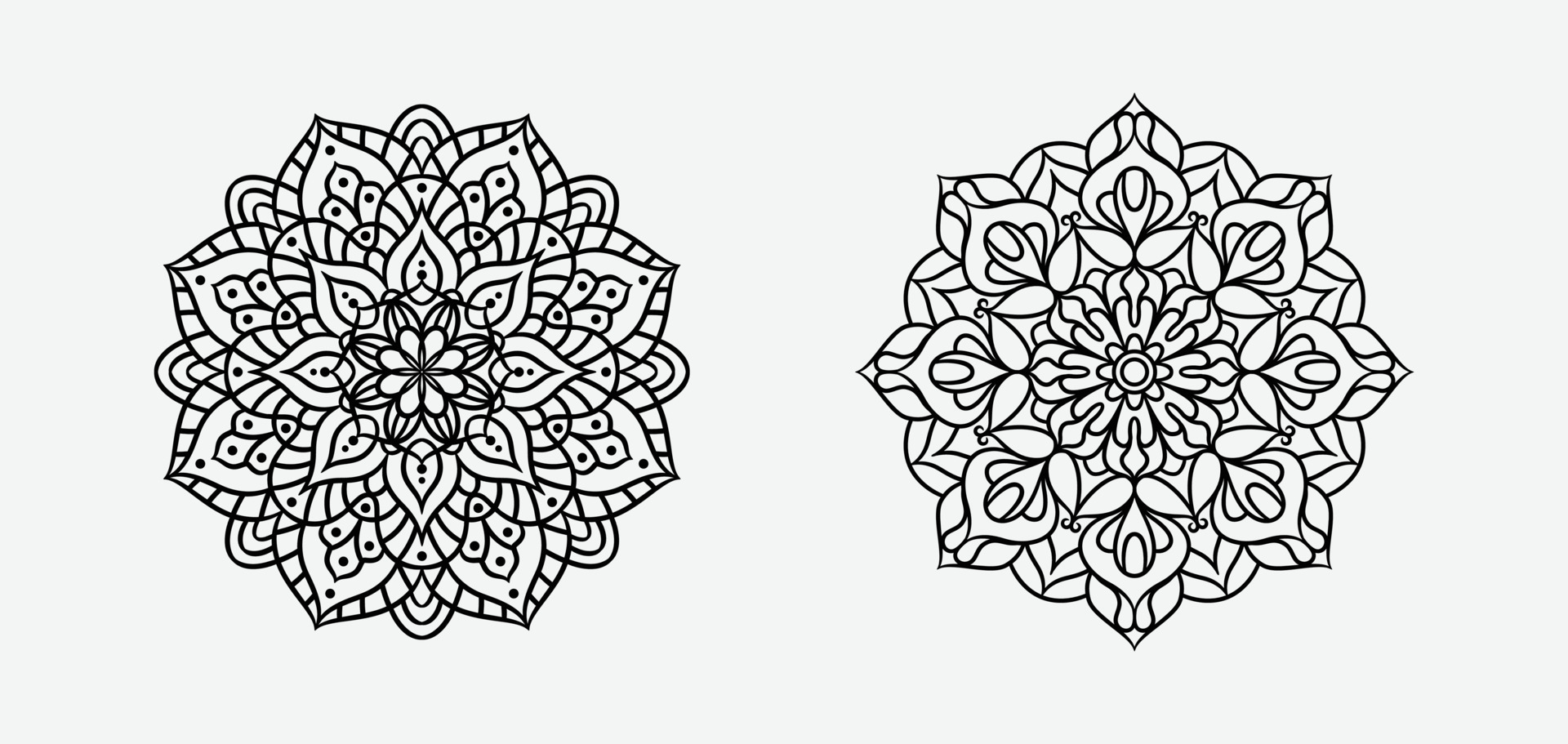 Flower Line Drawing Pattern Vector Art, Icons, and Graphics for Free ...