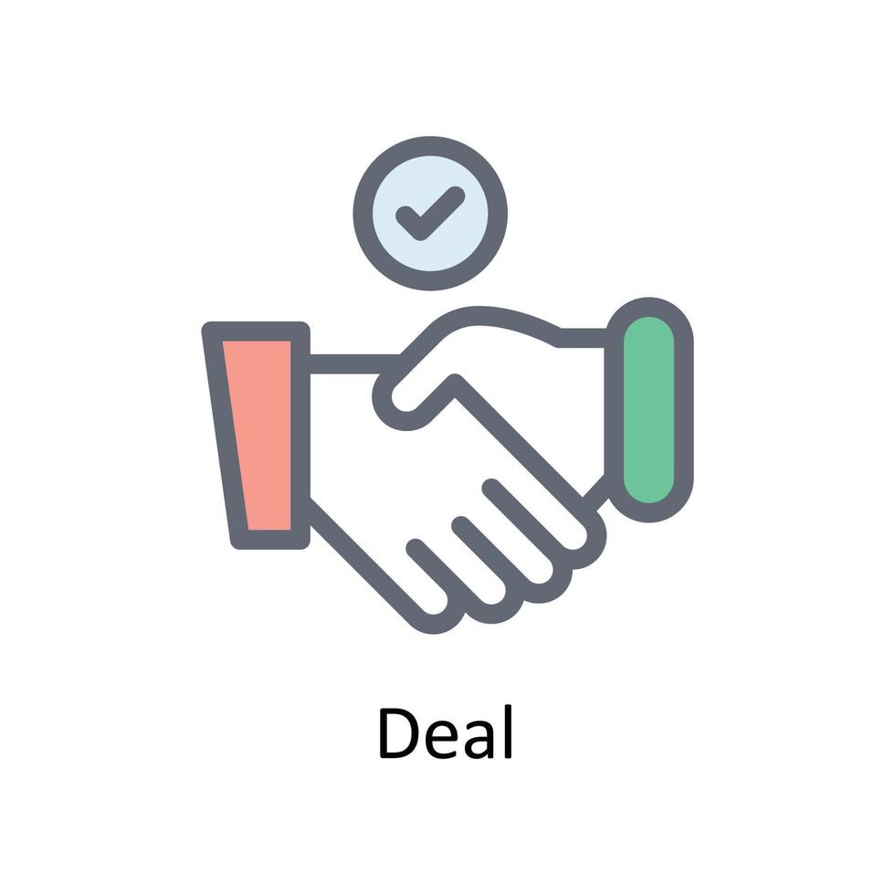 Deal Vector Fill outline Icons. Simple stock illustration stock ... Deal Vector Fill outline Icons. Simple stock illustration stock ...