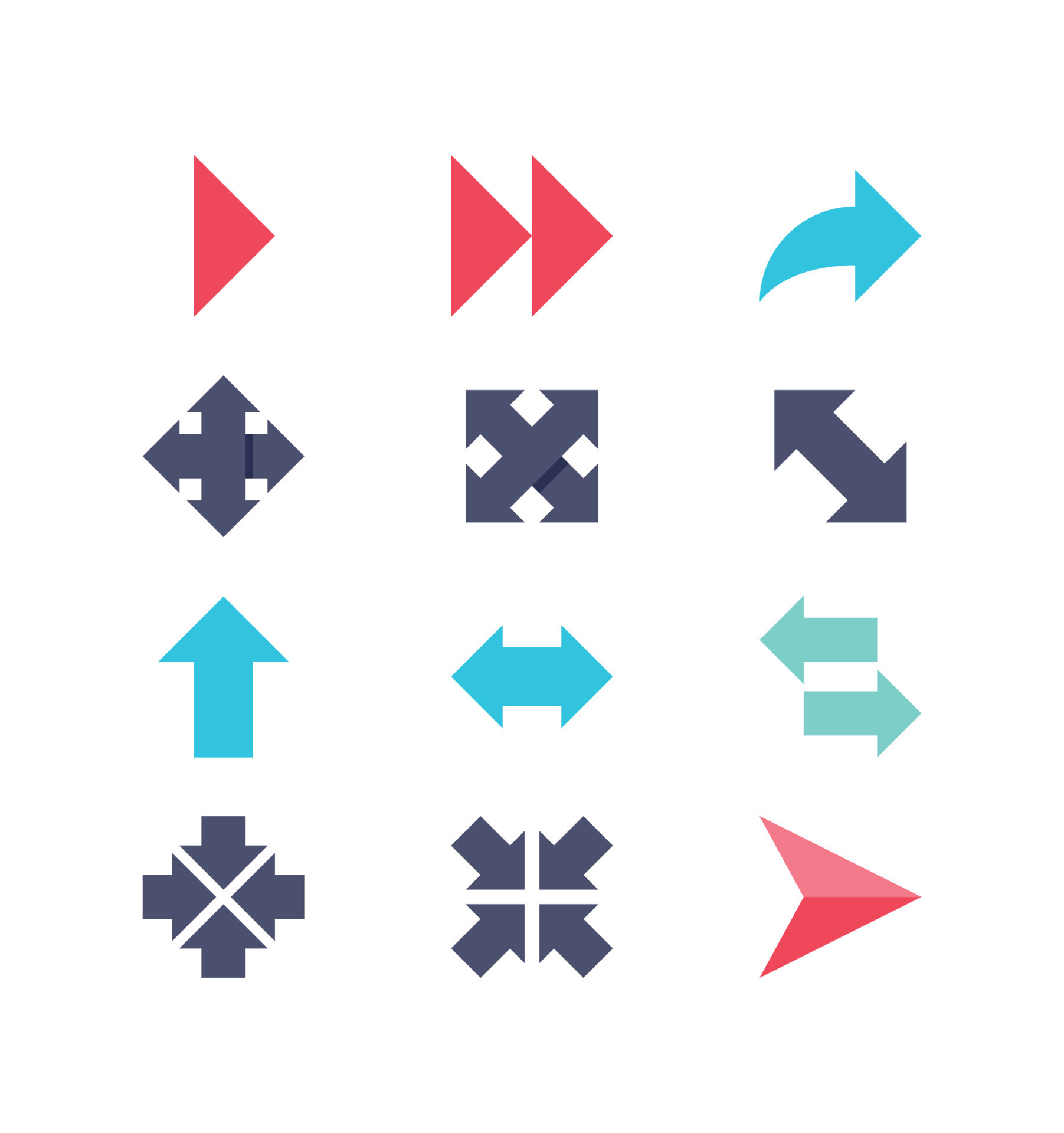 Flat modern arrows with multiple colors 21910658 Vector Art at Vecteezy Flat modern arrows with multiple colors 21910658 Vector Art at Vecteezy