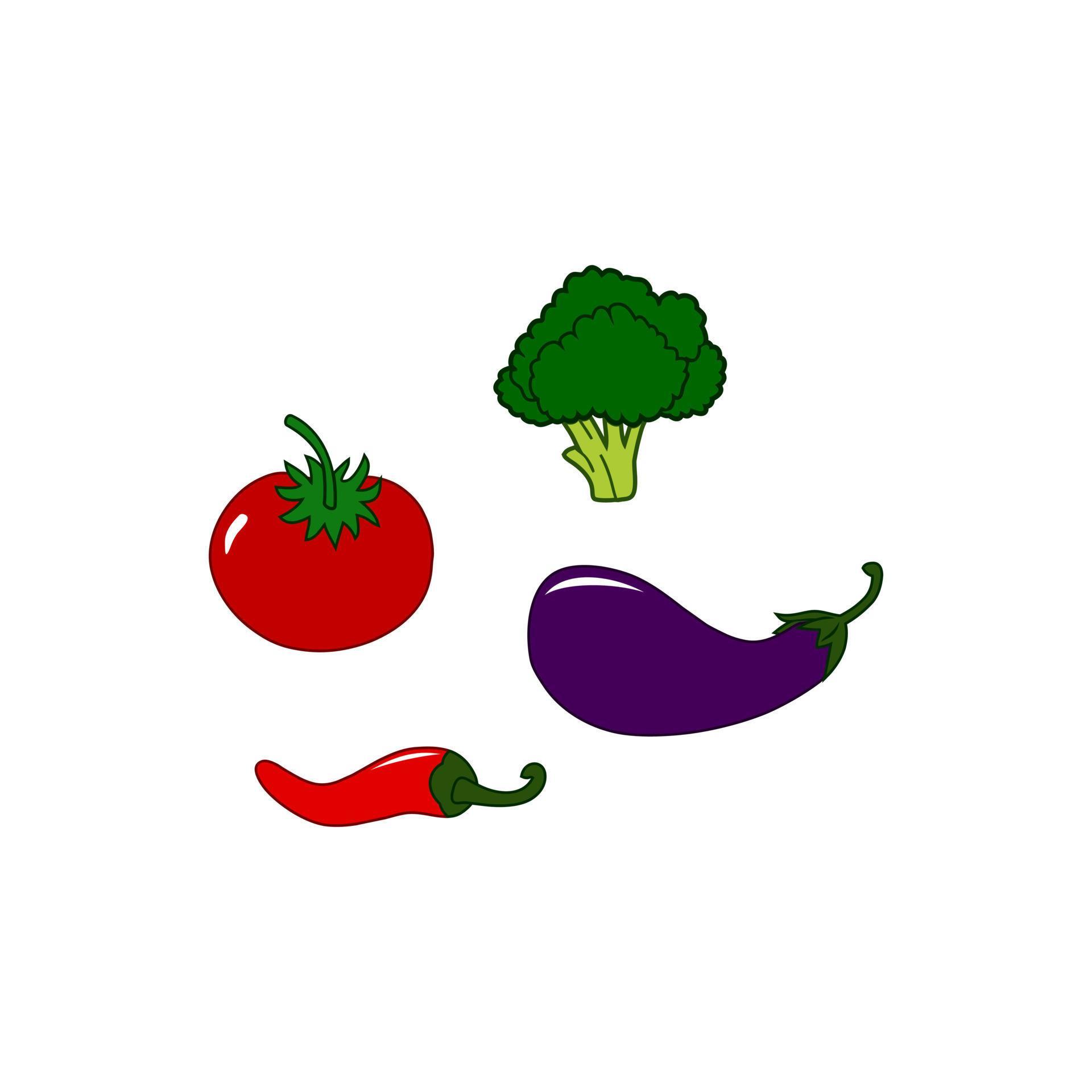 vegetable vector collection 21911542 Vector Art at Vecteezy