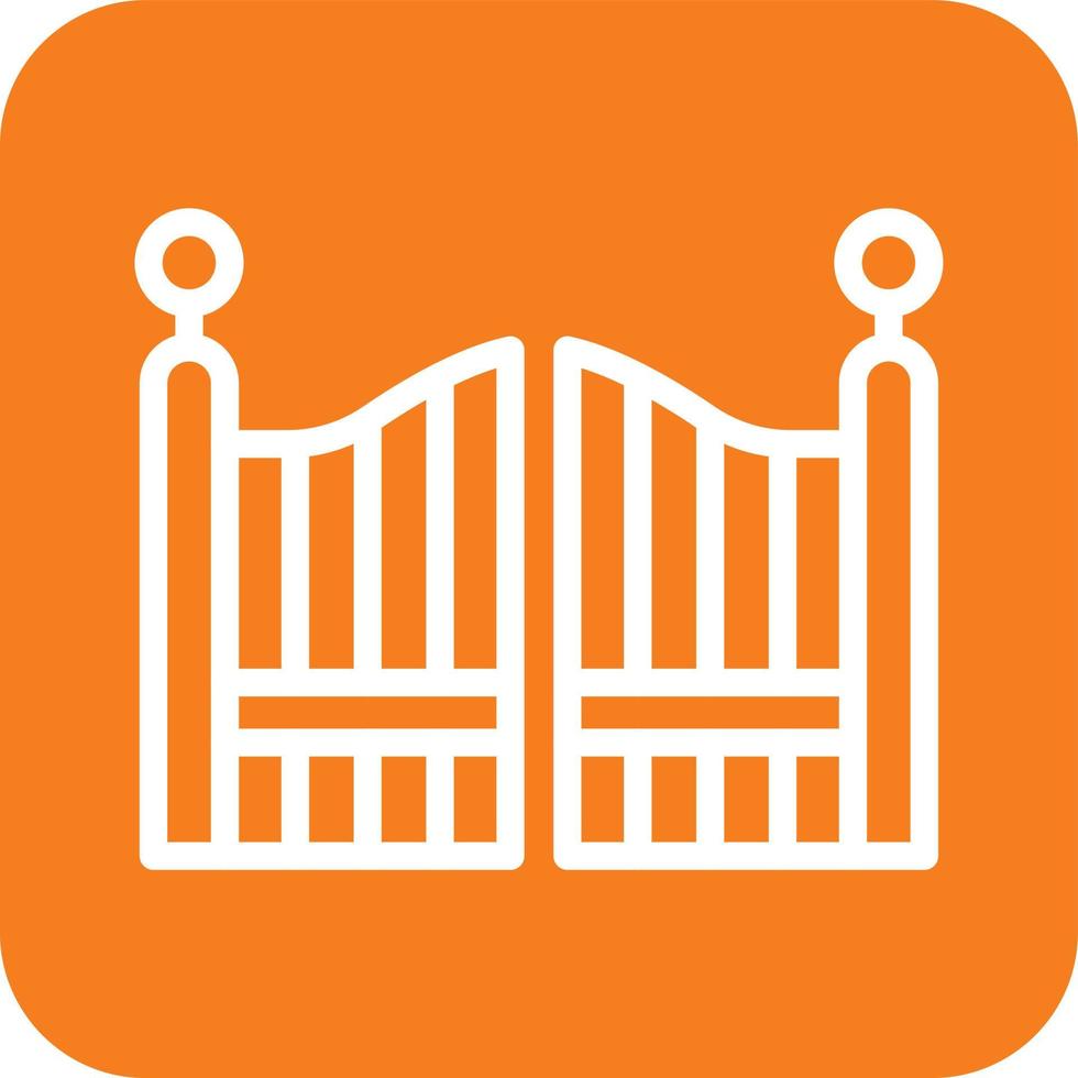 Gate Vector Icon Design Illustration 21912346 Vector Art at Vecteezy