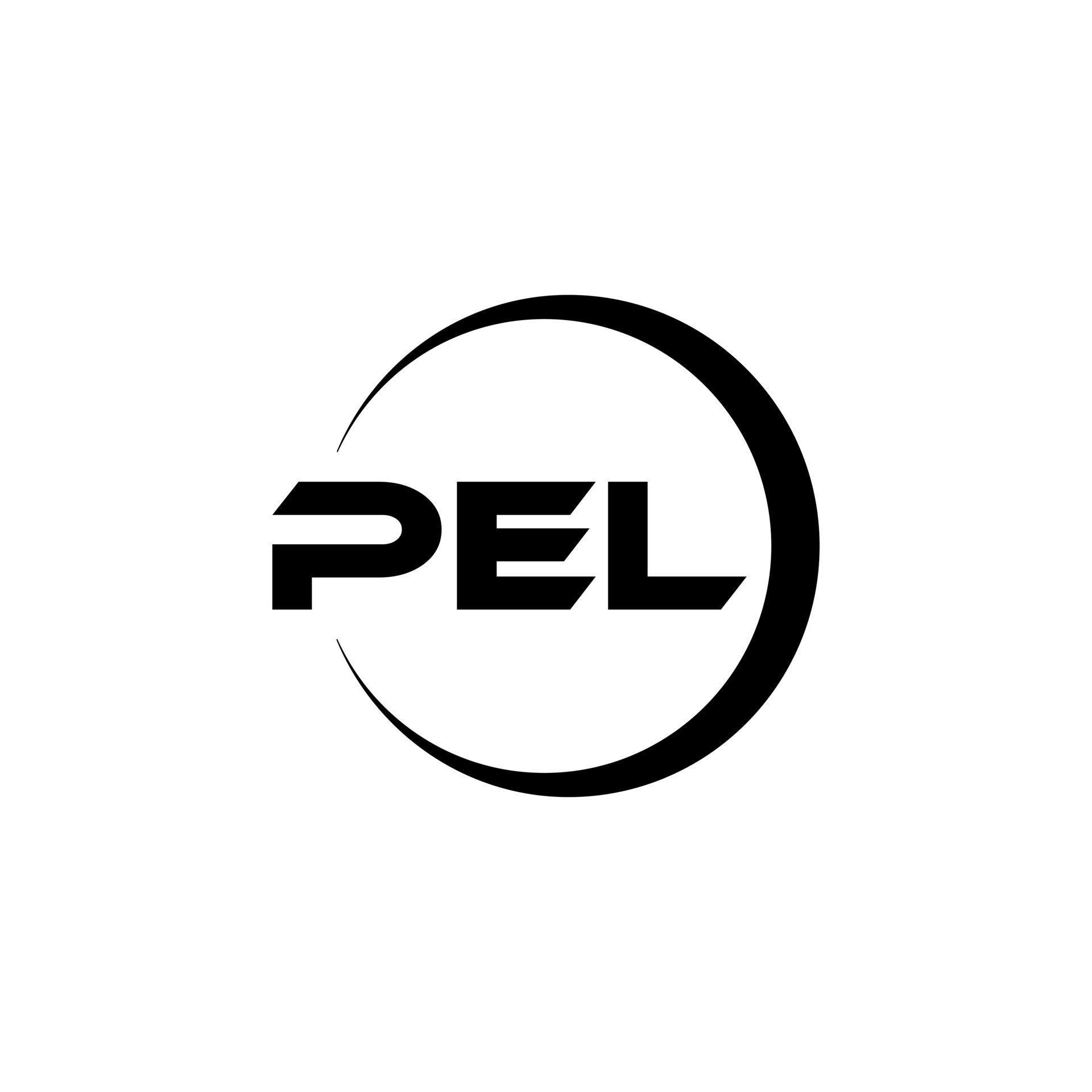 PEL letter logo design in illustration. Vector logo, calligraphy designs for logo, Poster ...