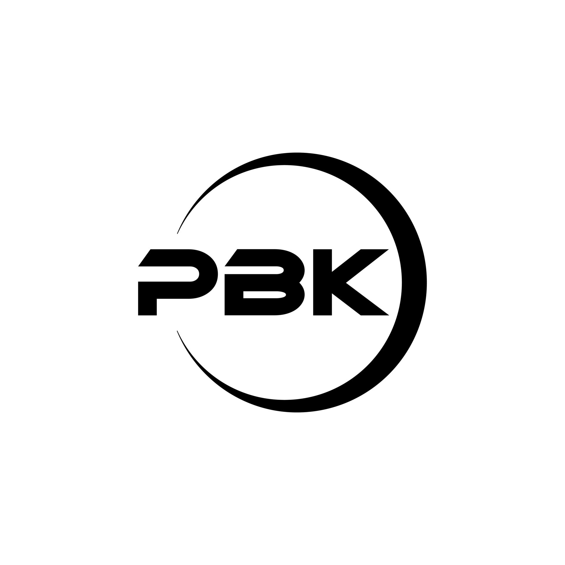 pbk letra logo diseño en ilustración. vector logo, caligrafía diseños para logo, póster ...
