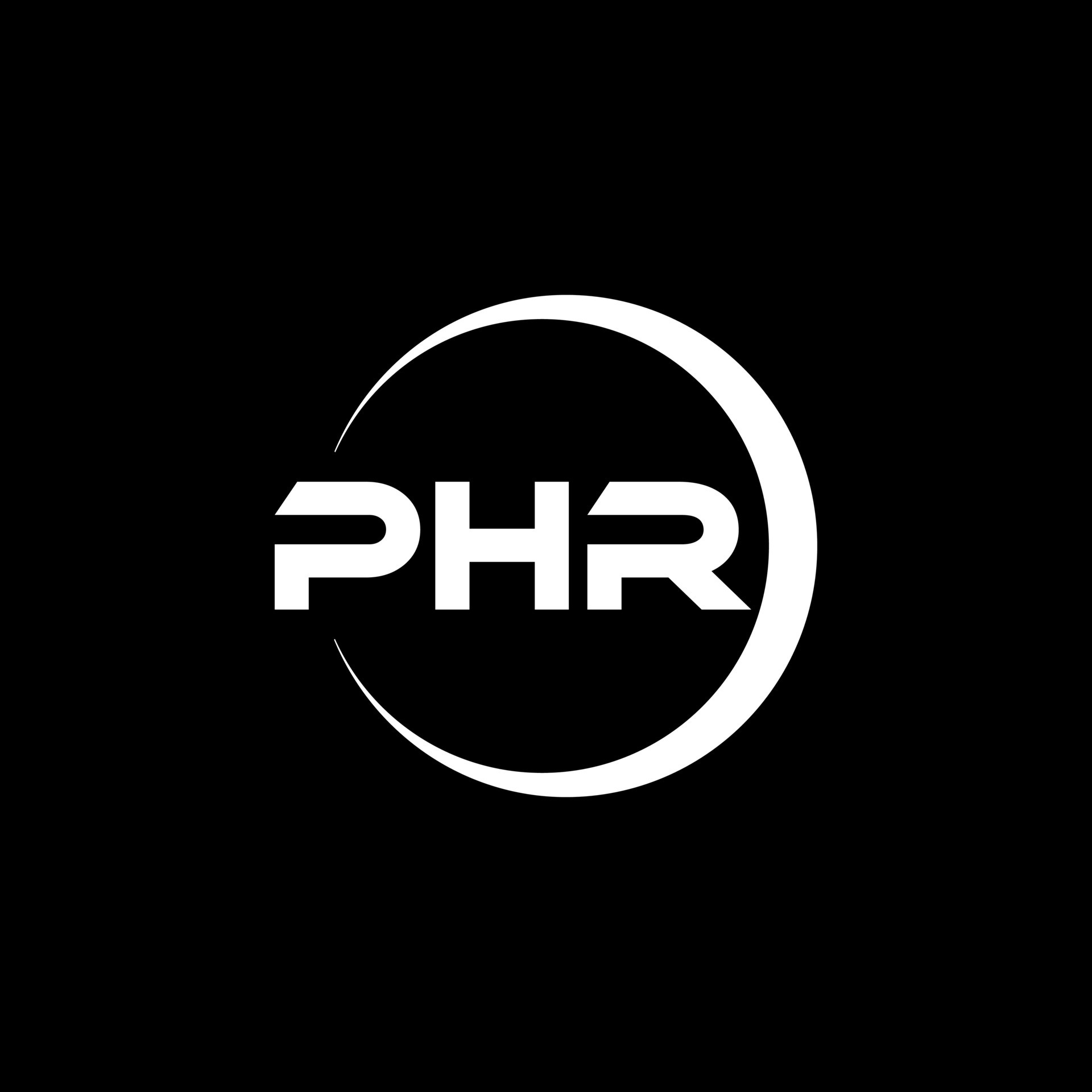 phr letra logo diseño en ilustración. vector logo, caligrafía diseños para logo, póster ...