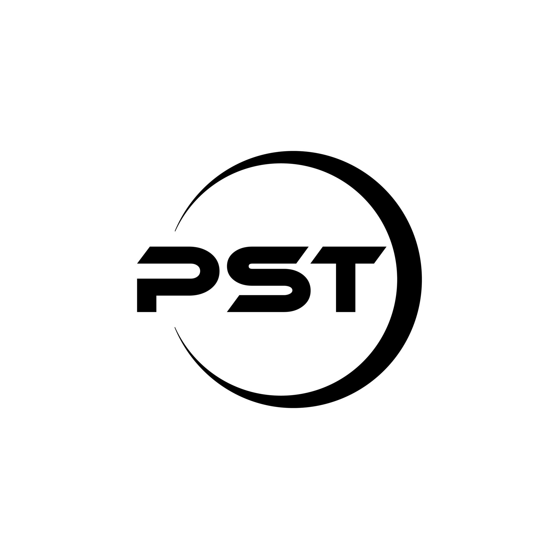 pst letra logo diseño en ilustración. vector logo, caligrafía diseños ...