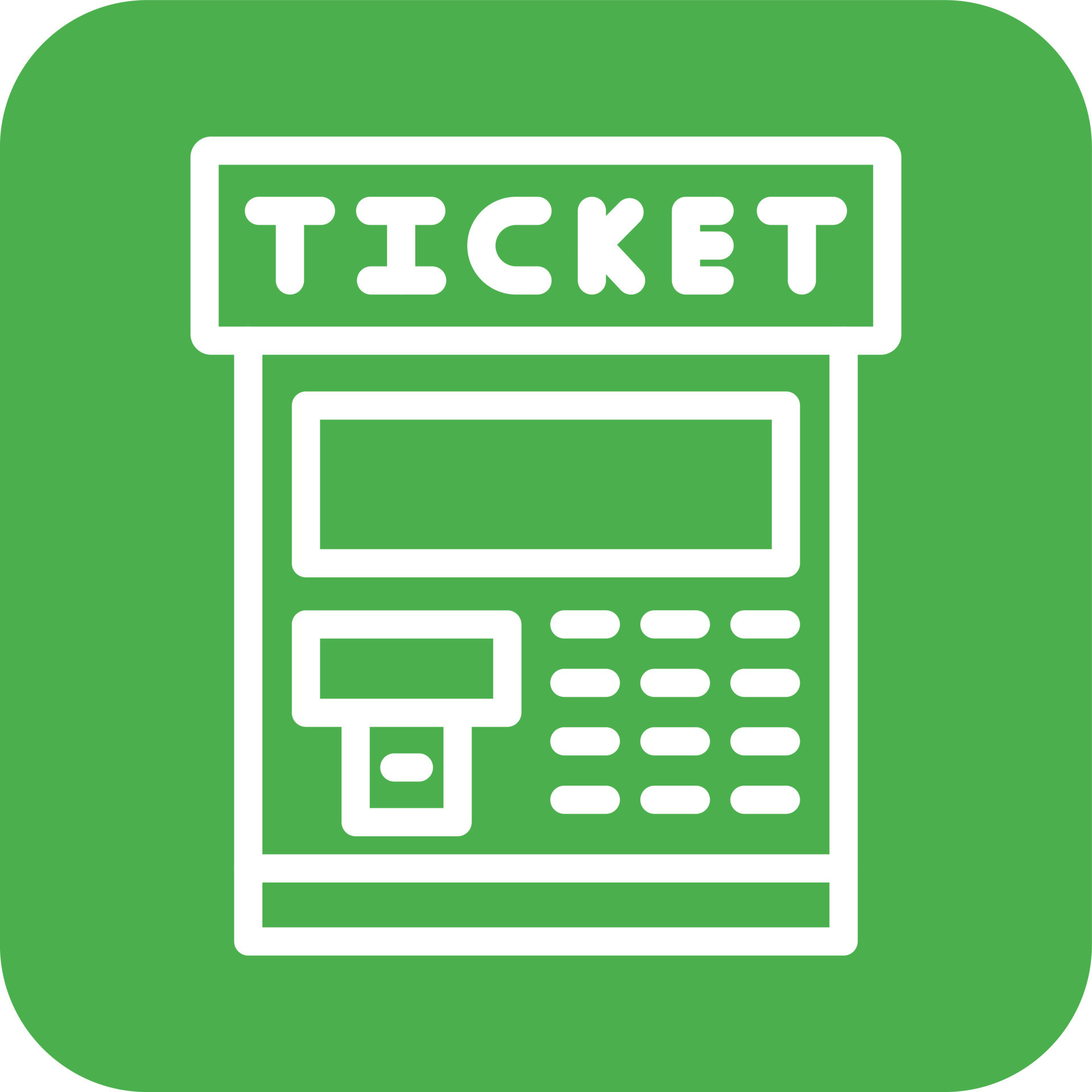 Ticket machine Vector Icon Design Illustration 21920515 Vector Art at ...