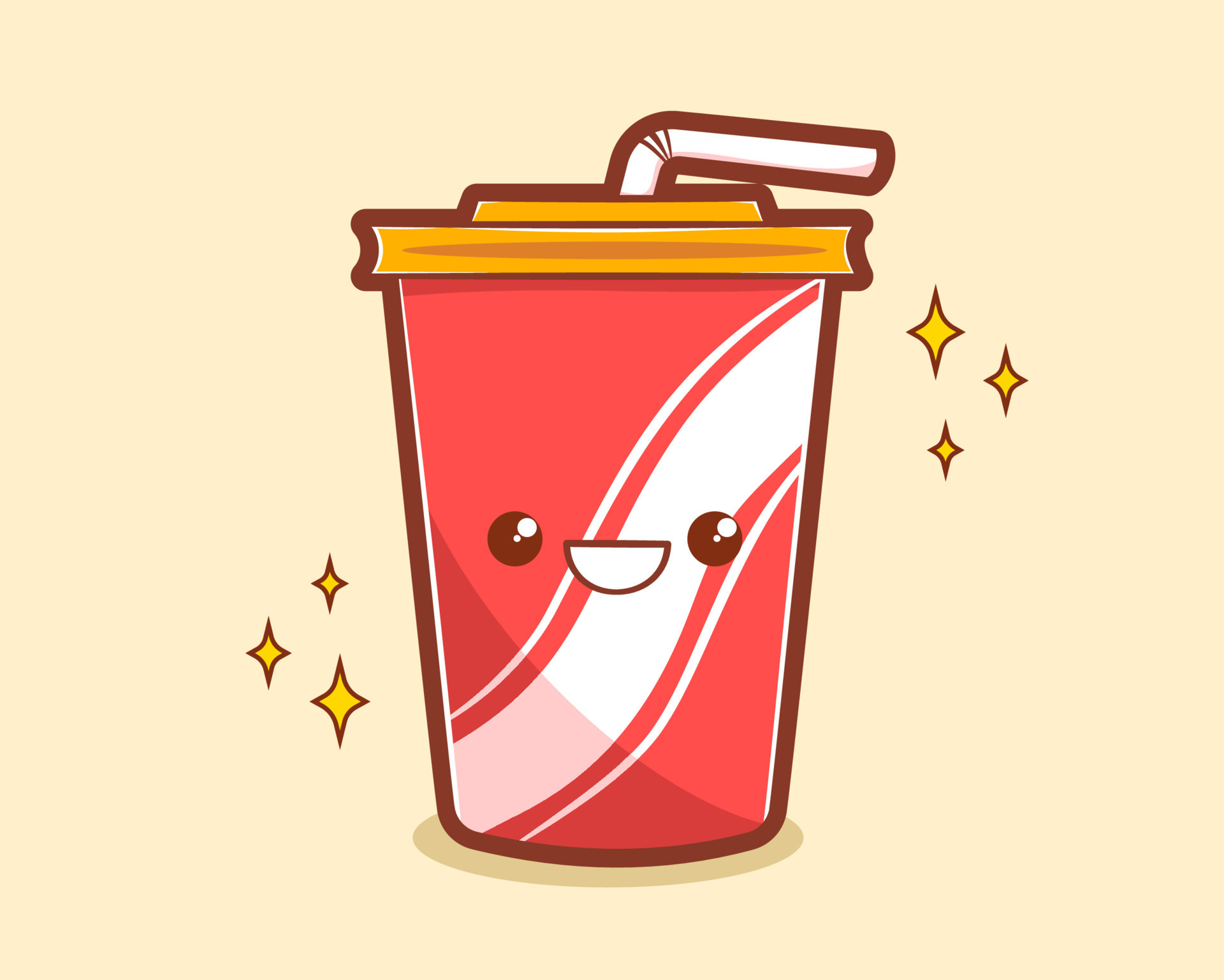 Cute Ice Cream Kawaii Character 21921531 Vector Art At Vecteezy