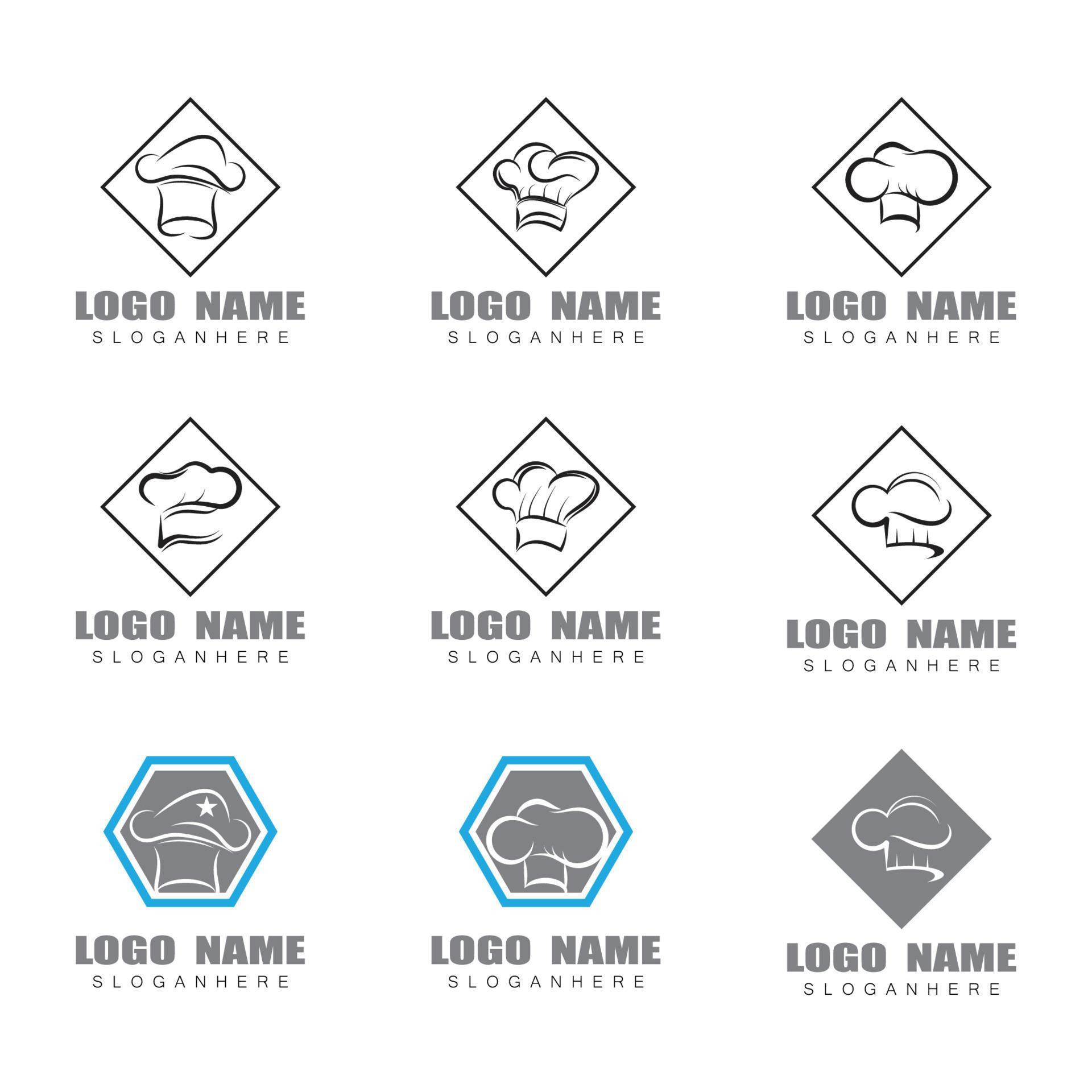 hat chef logo template vector illustration 21921771 Vector Art at Vecteezy