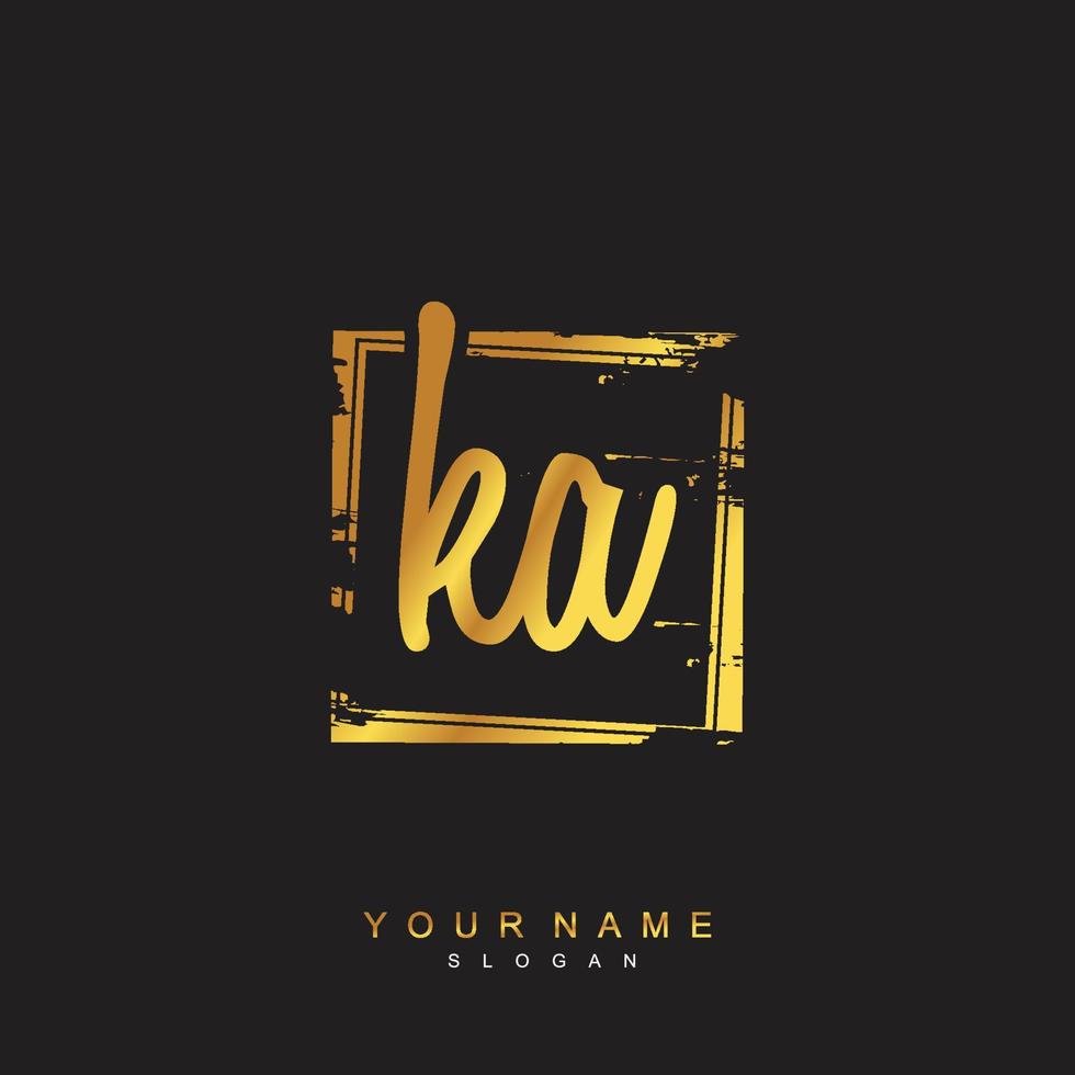 Initial KA Monogram with Grunge Template Design 21925959 Vector Art at ... Initial KA Monogram with Grunge Template Design 21925959 Vector Art at ...