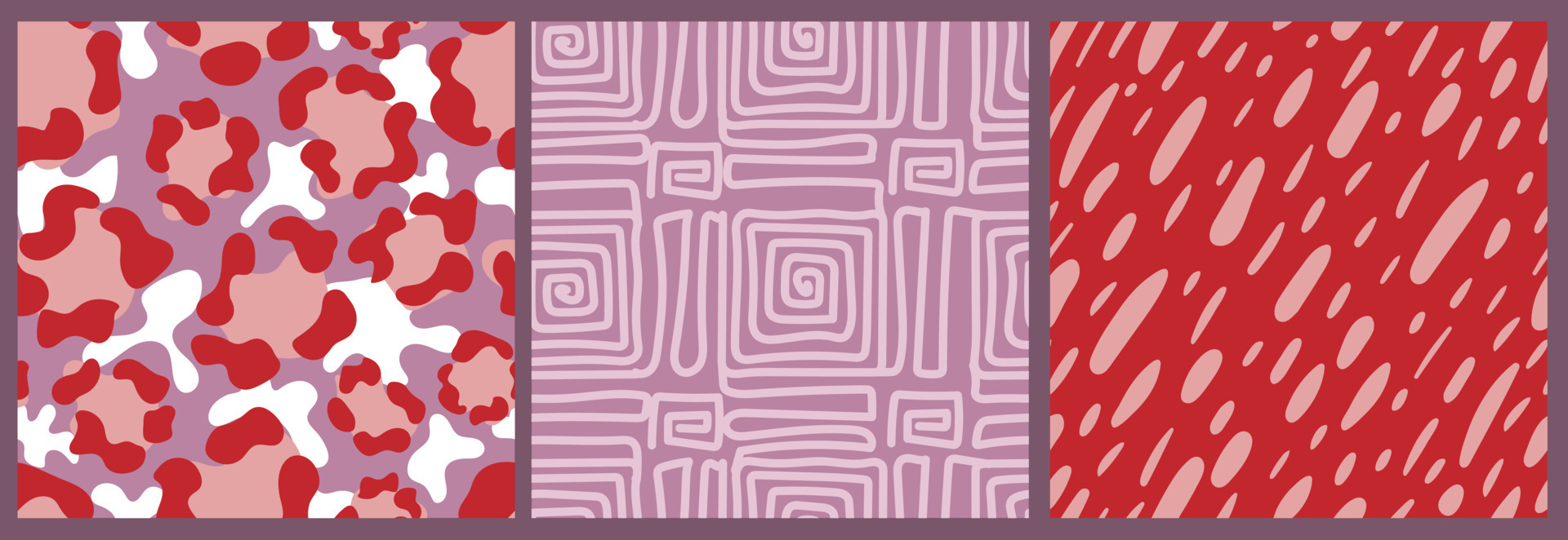 Set of abstract geometric seamless pattern 21926663 Vector Art at Vecteezy