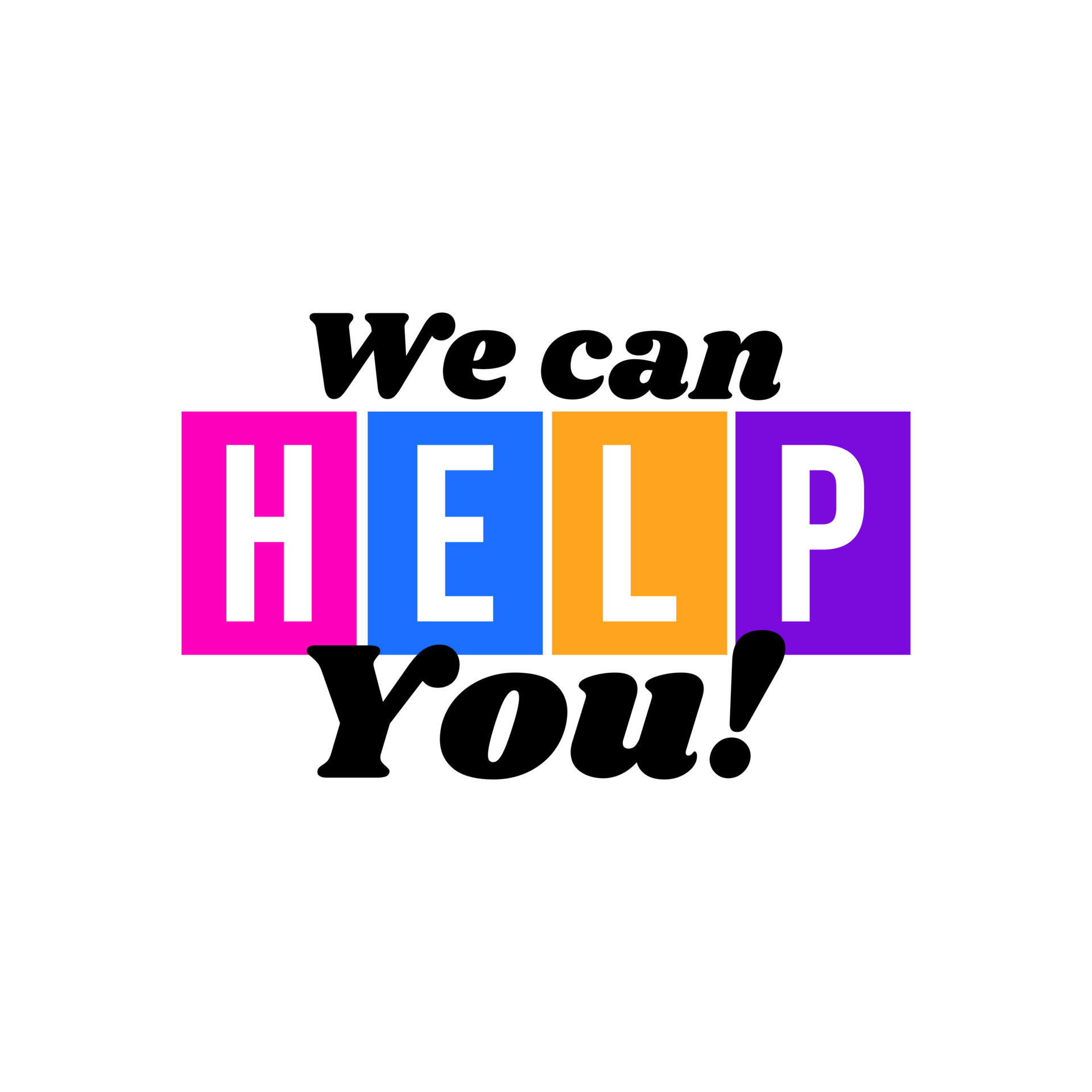 We Can Help You Kindness Happy Customer Service Text Icon Label Sign Design Vector 21926743