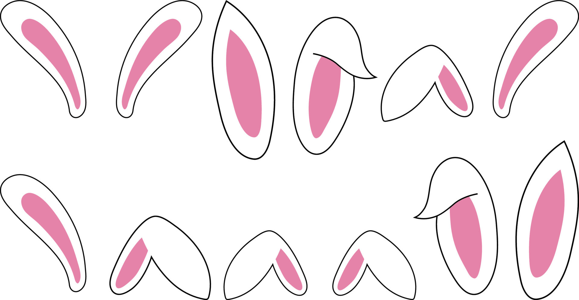 Easter ears vector 21927108 Vector Art at Vecteezy