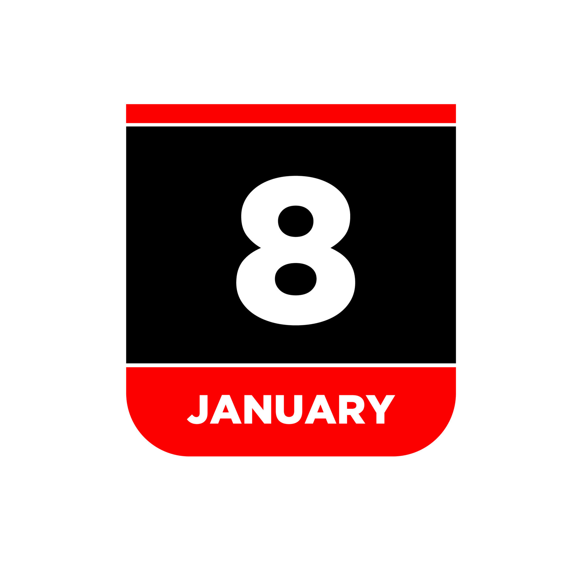 8 January vector calendar vector icon. 8 Jan card. 21927609 Vector Art ... 8 January vector calendar vector icon. 8 Jan card. 21927609 Vector Art ...