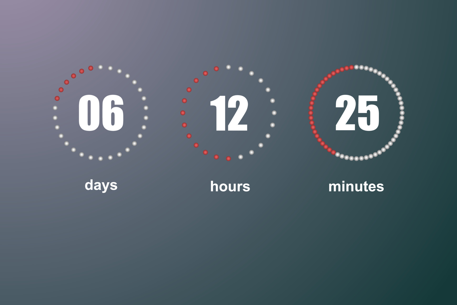 Countdown vector template digital clock 21929136 Vector Art at Vecteezy