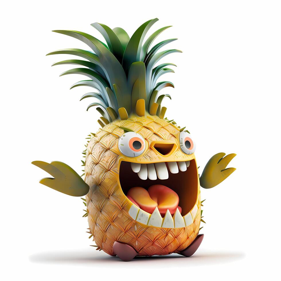fruit happy character cute 21938160 Stock Photo at Vecteezy