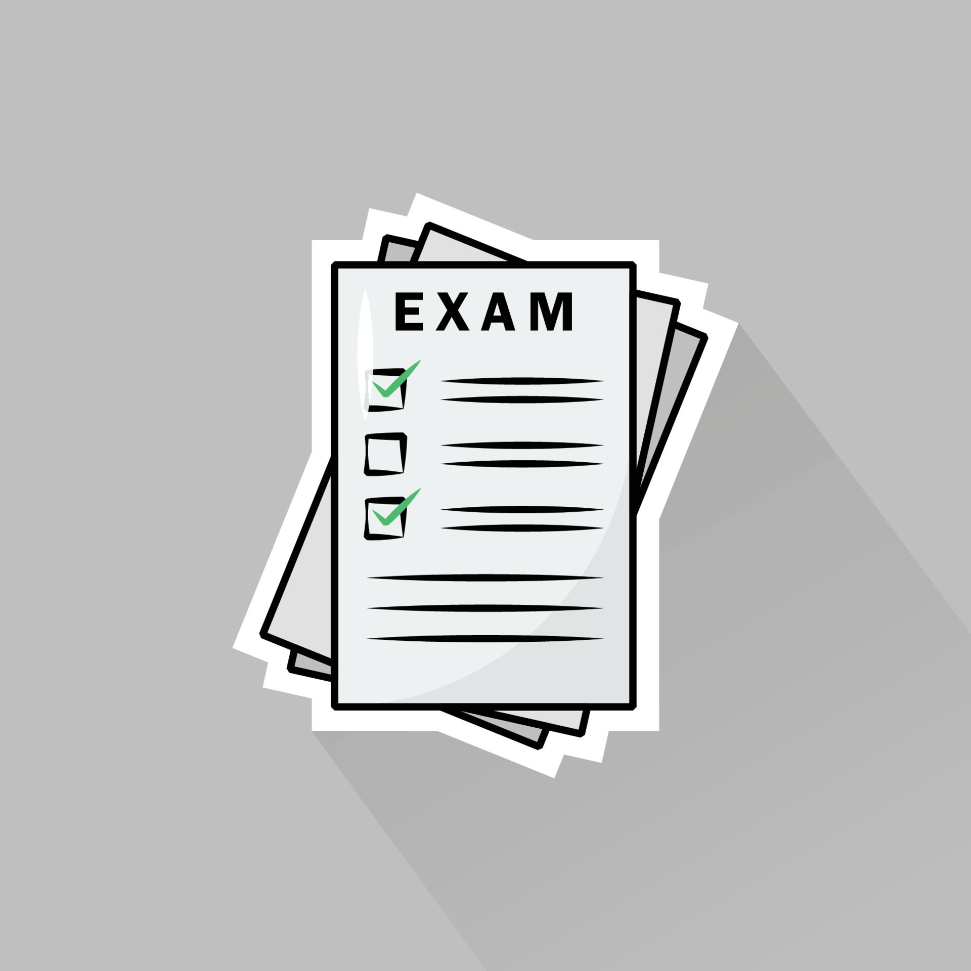 Illustration of Exam Paper in Flat Design 21938244 Vector Art at Vecteezy Illustration of Exam Paper in Flat Design 21938244 Vector Art at Vecteezy