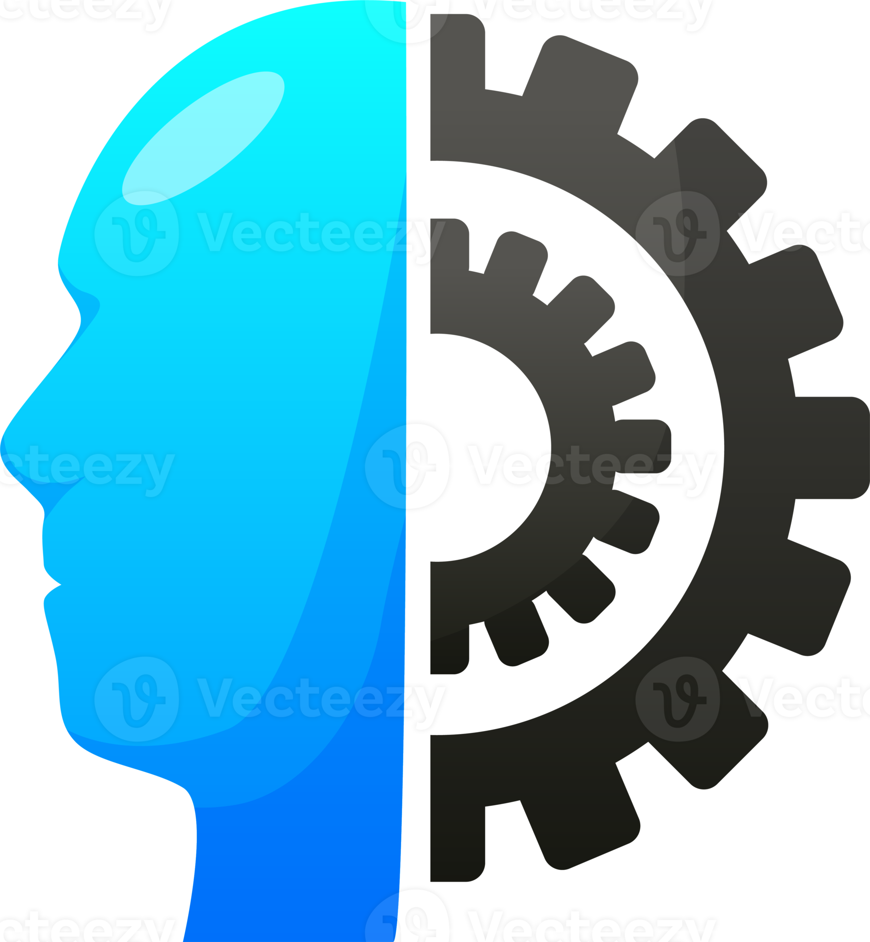 Artificial Intelligence Icon Element Design Illustration Ai Technology And Cyber Icon Element
