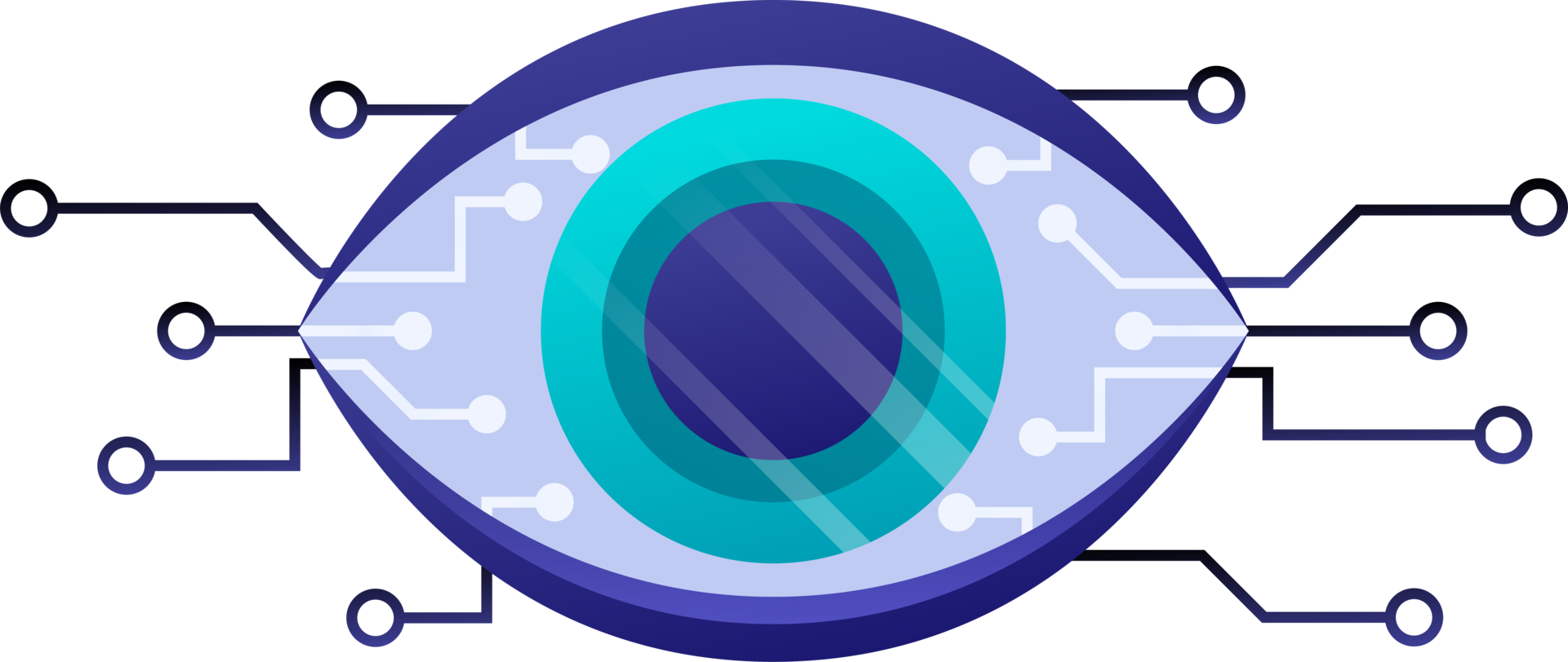 Artificial intelligence icon element design illustration. AI technology ...