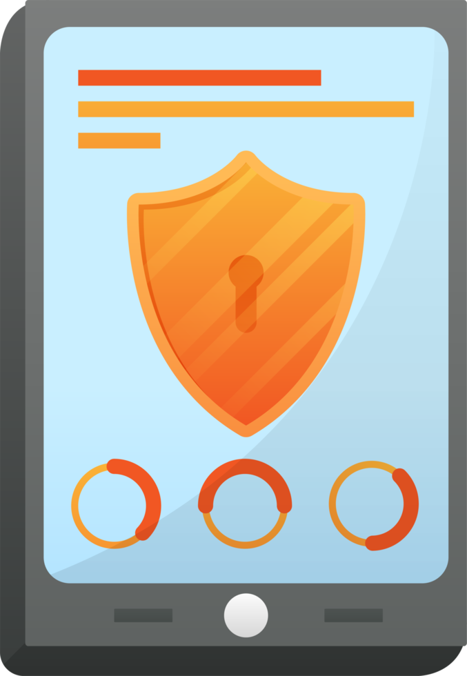 Digital Data Protection Design Element Icon Cyber Security Illustration Cloud Computing