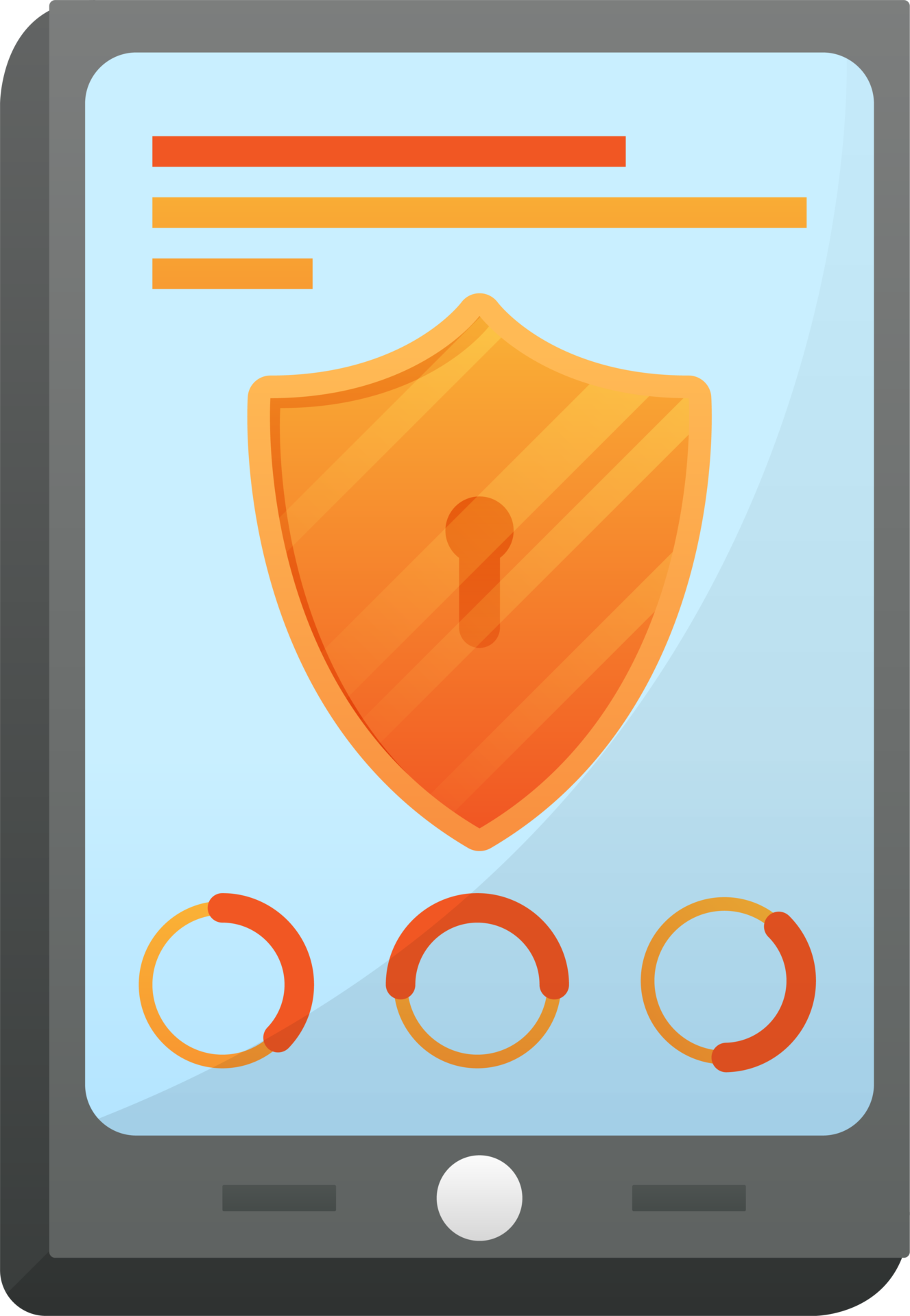 Digital Data Protection Design Element Icon Cyber Security Illustration Cloud Computing