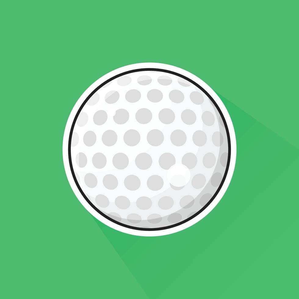Illustration Of Golf Ball In Flat Design 21938813 Vector Art At Vecteezy
