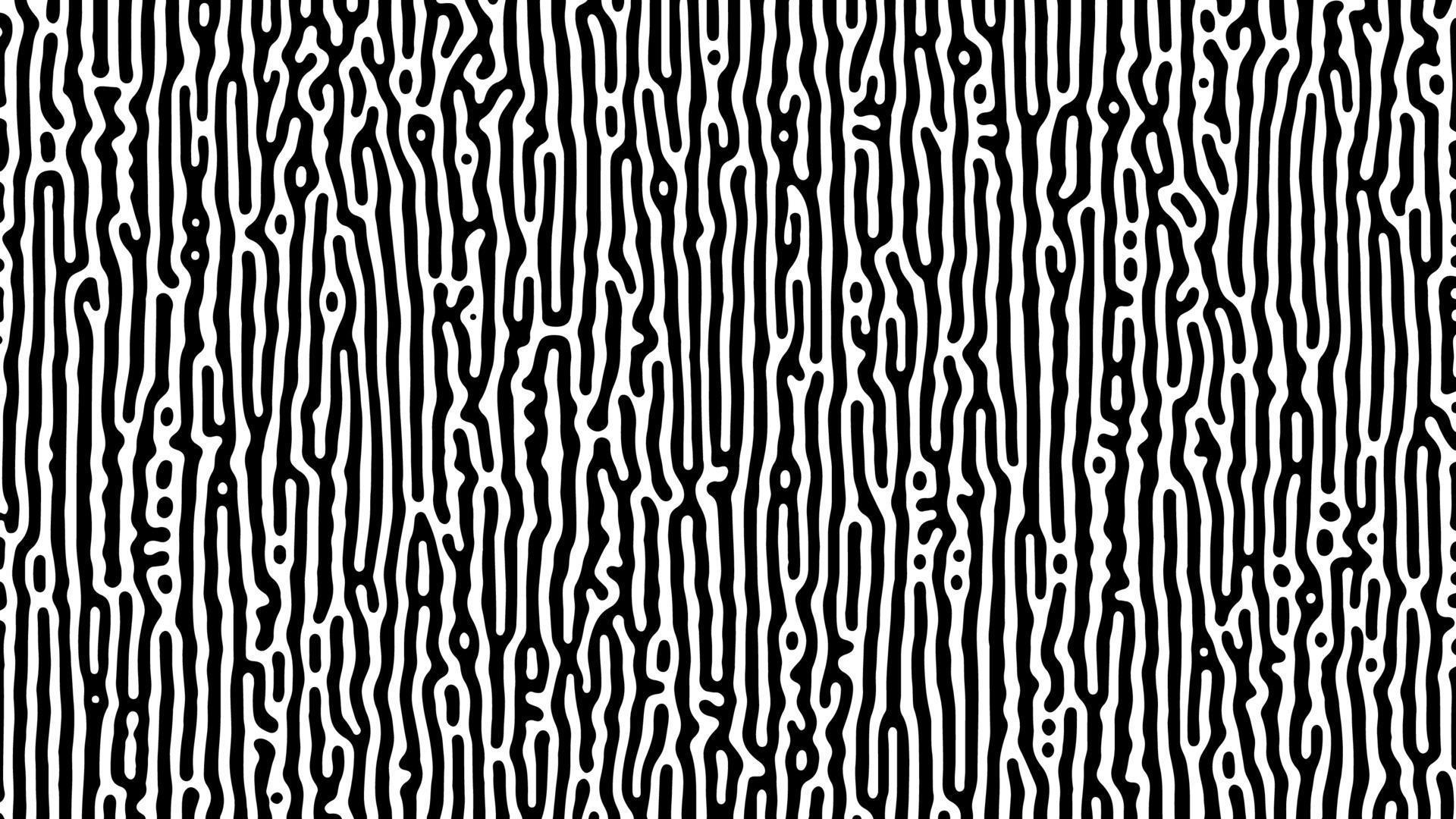 Monochrome Turing Reaction Background Abstract Diffusion Pattern With Chaotic Shapes Vector