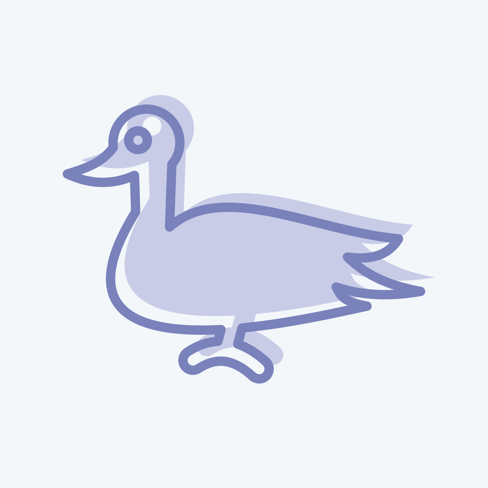 Icon Duck. related to Domestic Animals symbol. simple design editable ...