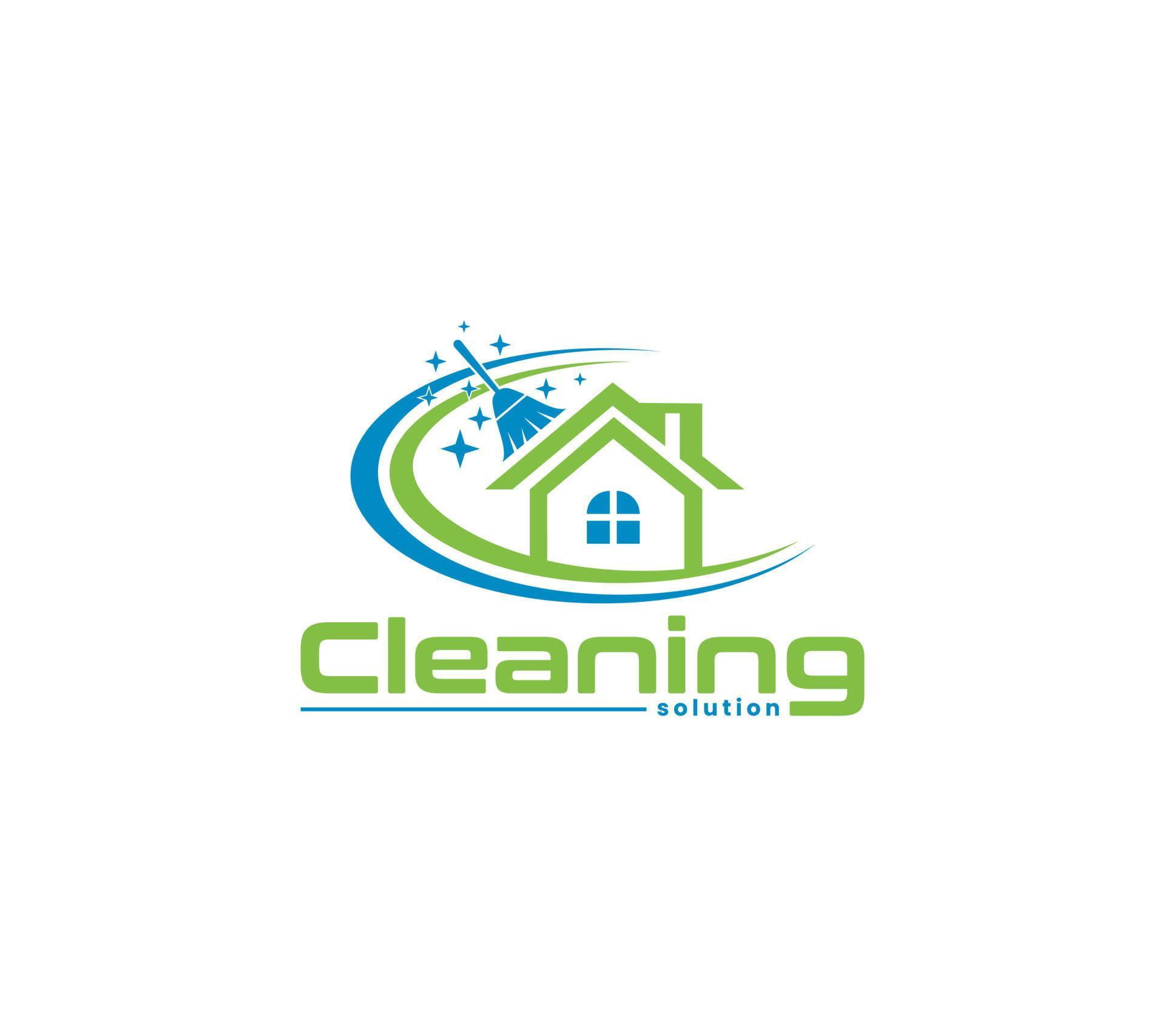 Home Cleaning logo design, Vector illustration. 21944740 Vector Art at Vecteezy