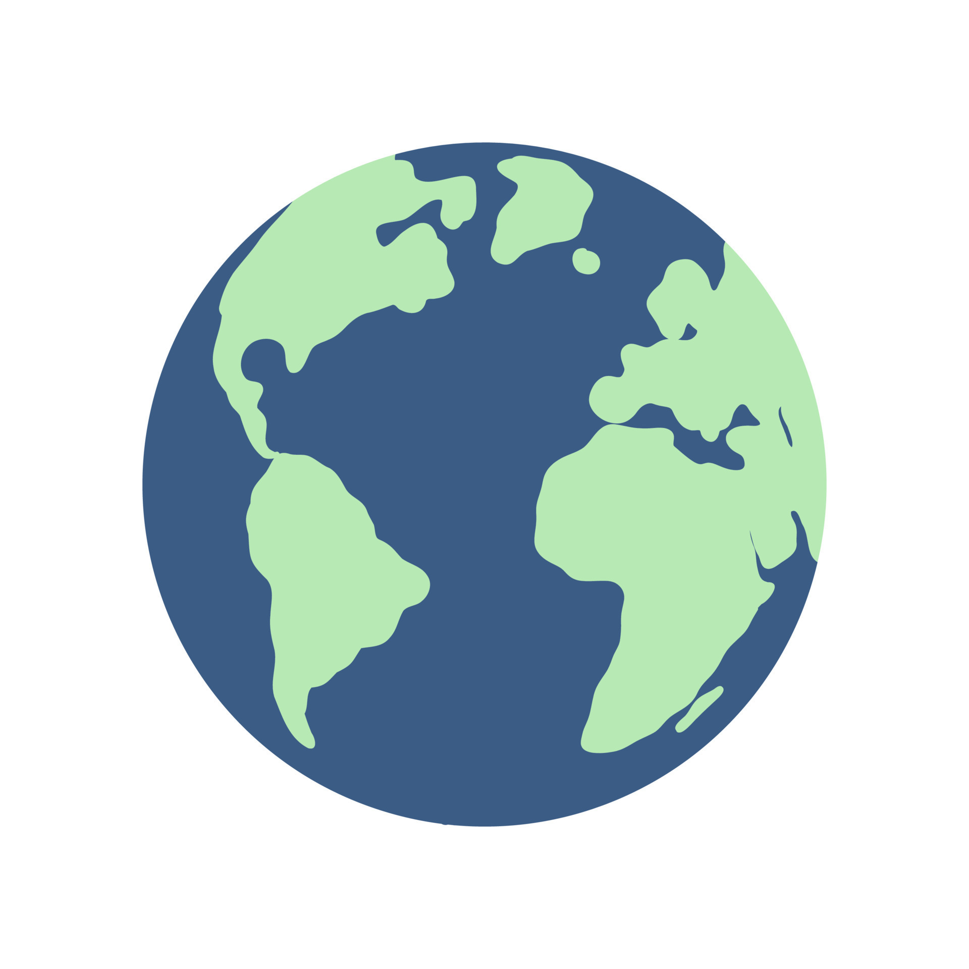 Earth planet icon. Vector illustration of flat planet Earth for web ...