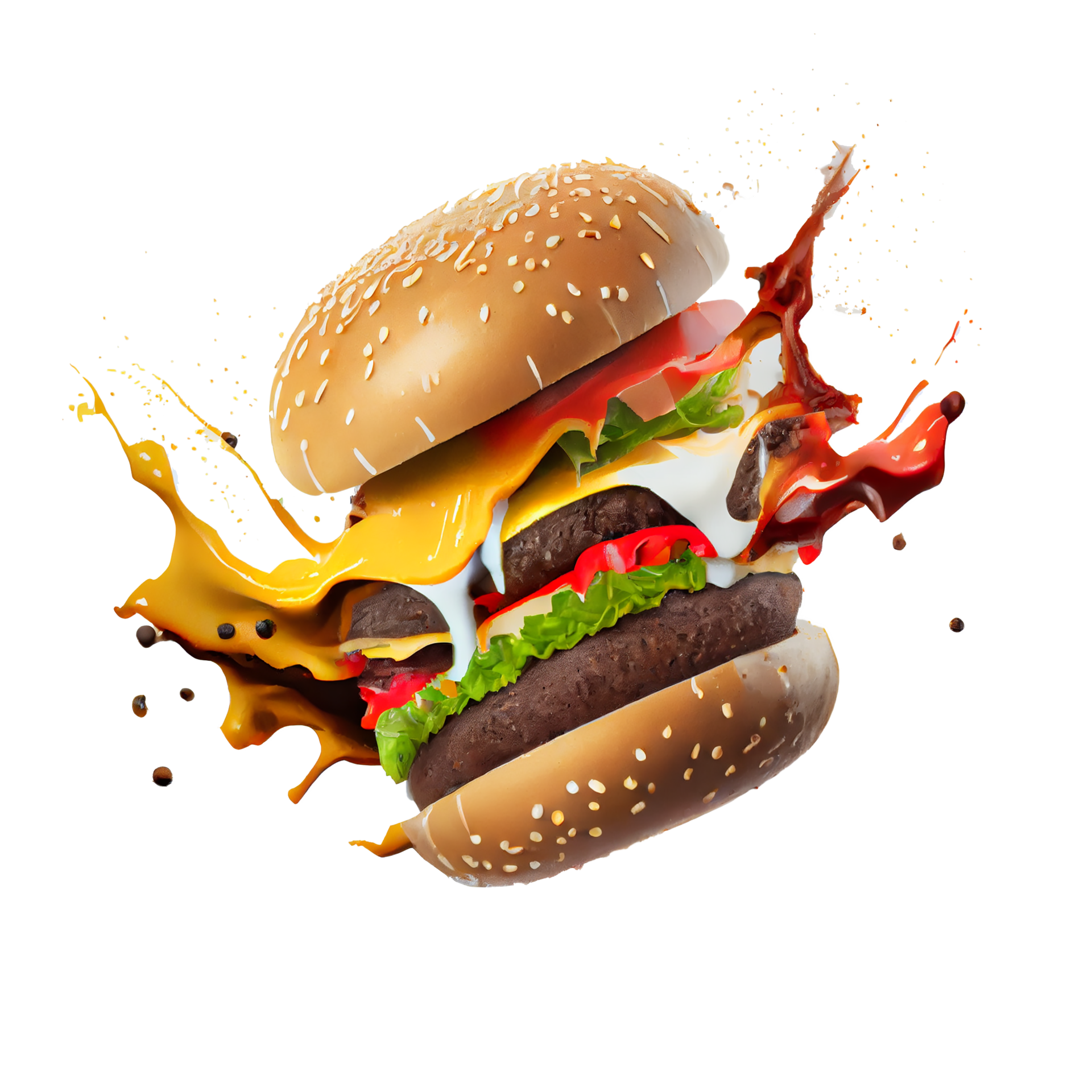 Tasty Hamburger on transparent background png 21952460 PNG Tasty Hamburger on transparent background png 21952460 PNG