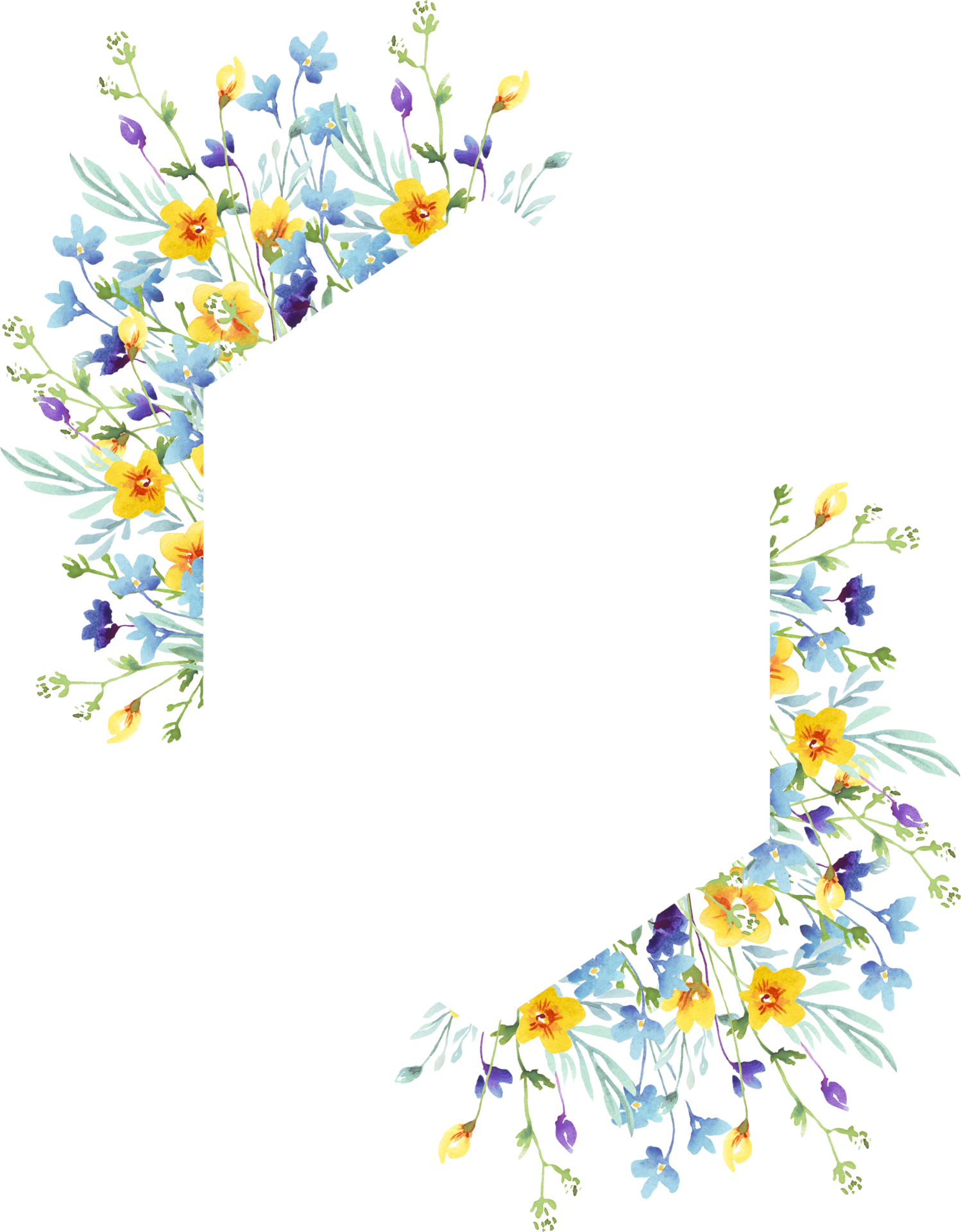 Wildflowers frame. Watercolor clipart 21952858 PNG Wildflowers frame. Watercolor clipart 21952858 PNG