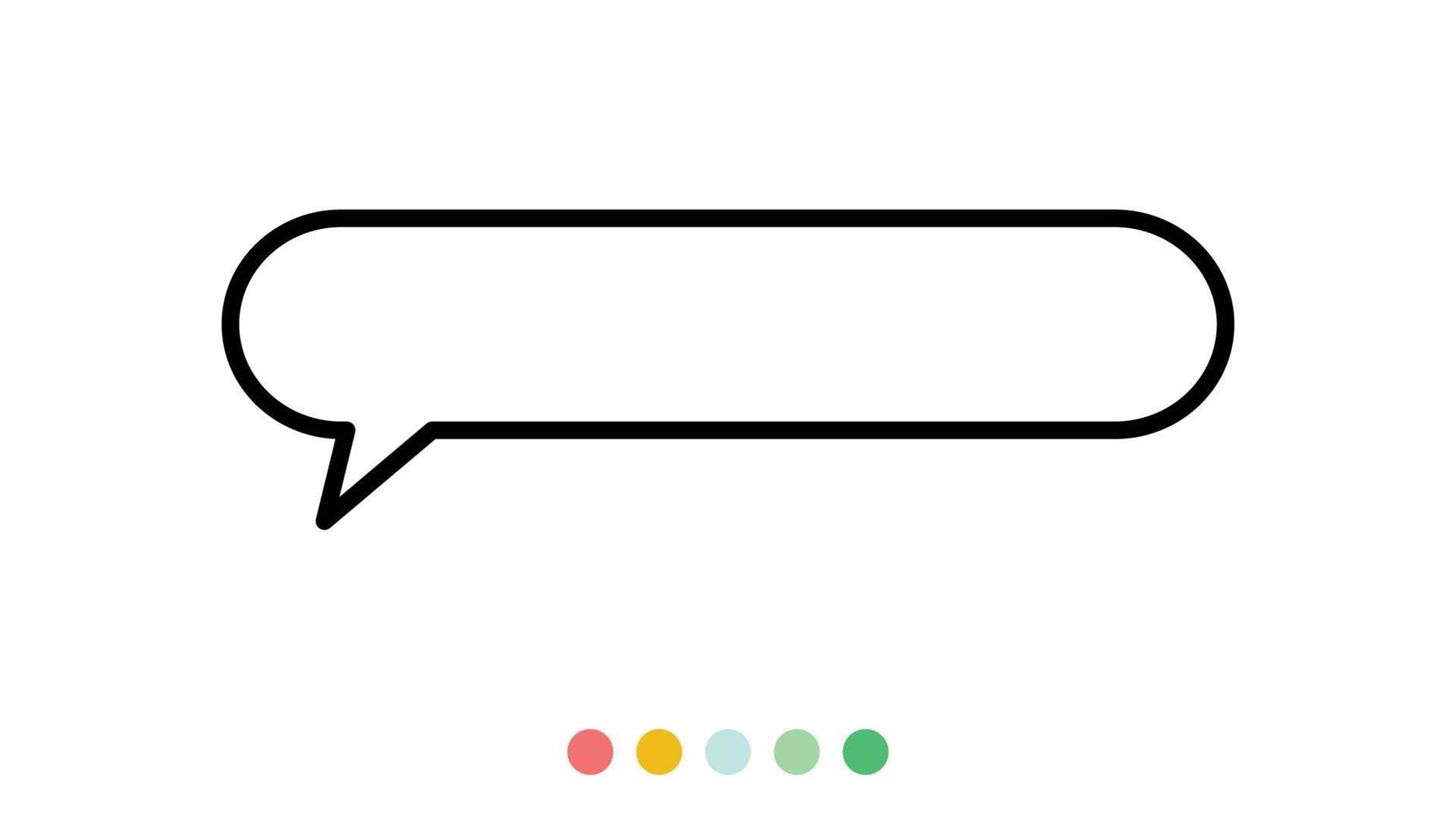 Speech bubbles linear vector element, Text balloon, Vector icon ...