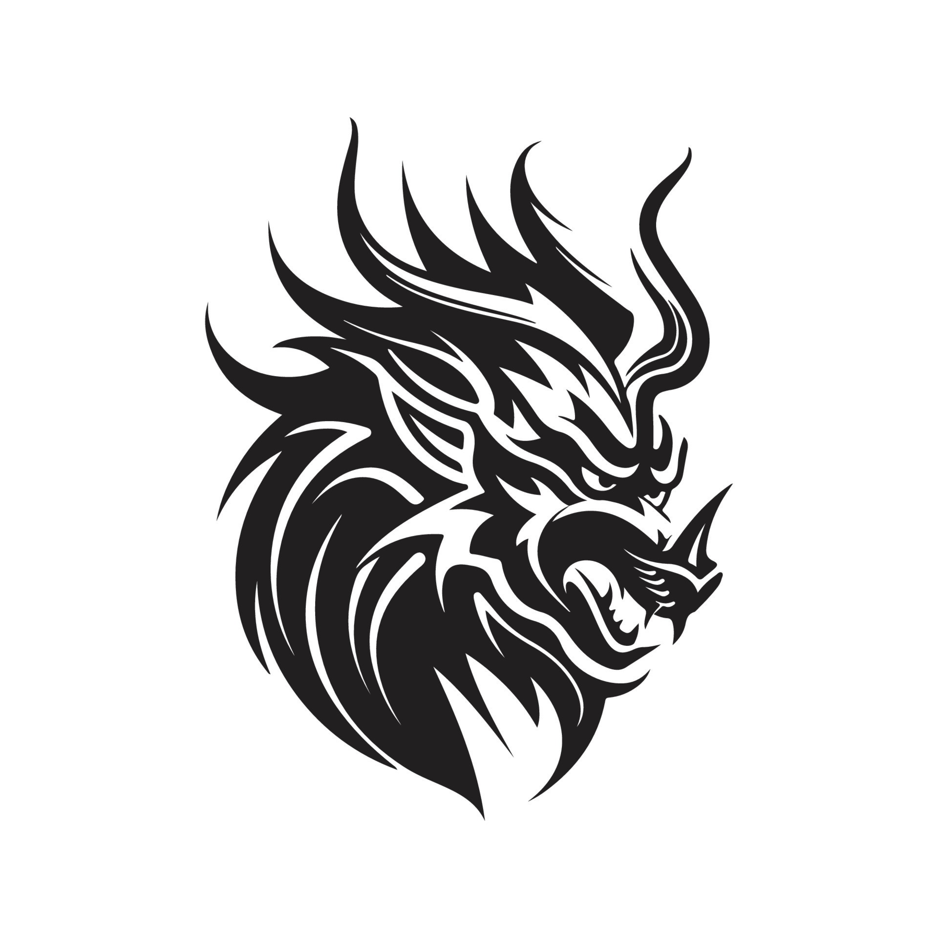 Dragon Vector Concept Digital Art Hand Drawn Illustration 21953568