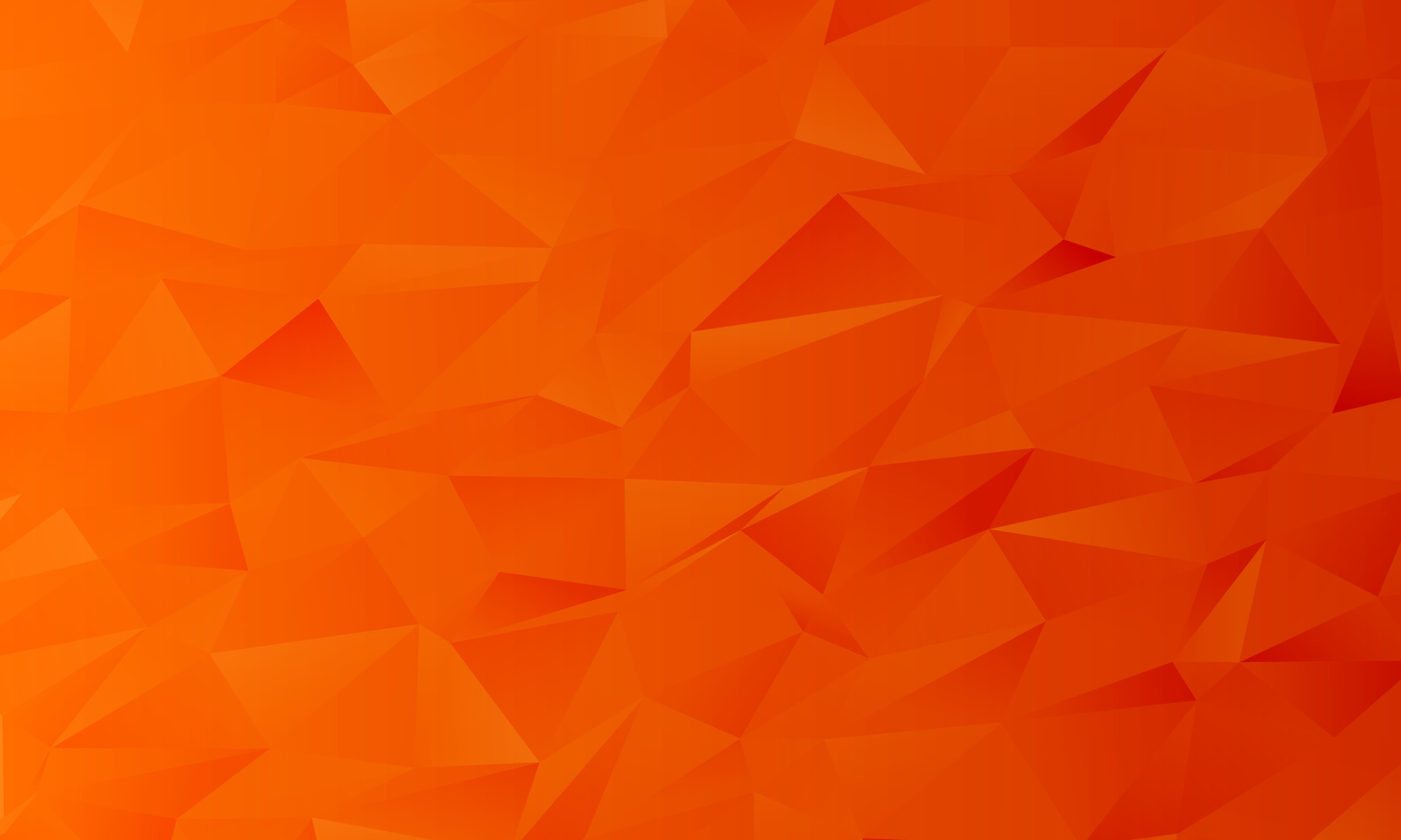 Bright orange low poly abstract gradient background, vector tech design ...