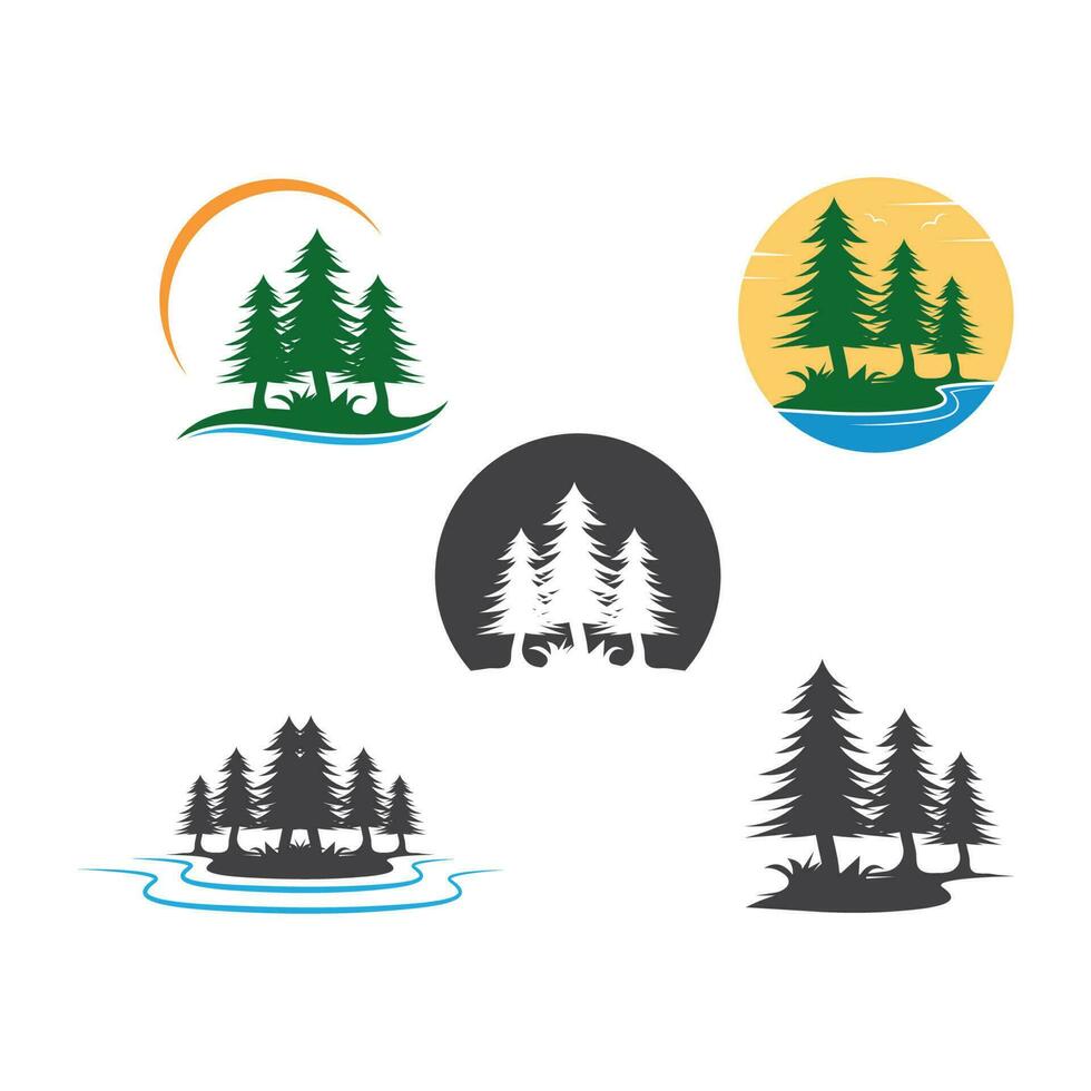 pines tree vector illustration design 21955446 Vector Art at Vecteezy