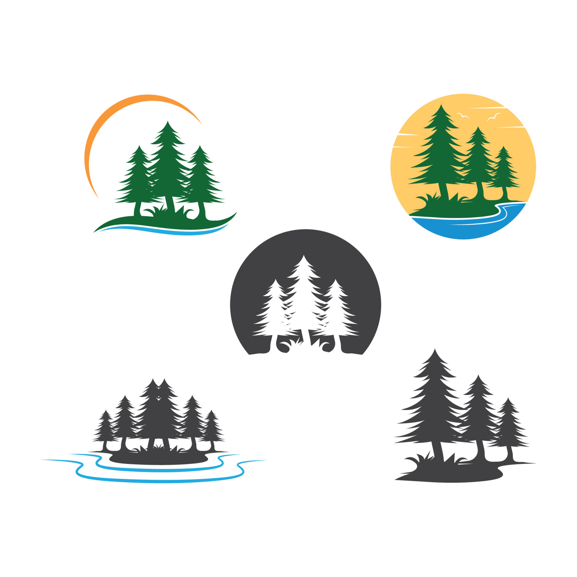 pines tree vector illustration design 21955446 Vector Art at Vecteezy