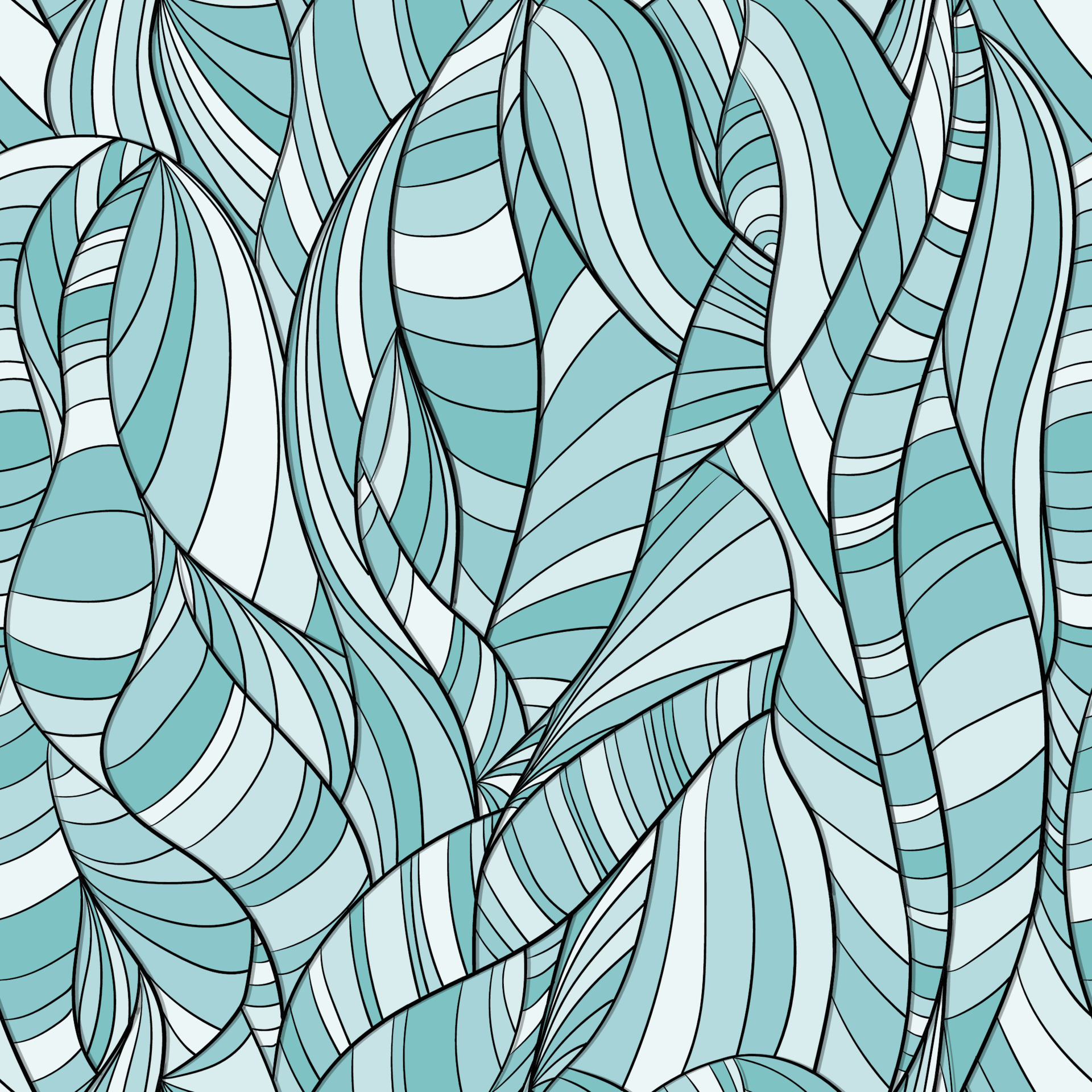 Abstract wavy lines pattern. Vector Illustration 21957205 Vector Art at ...